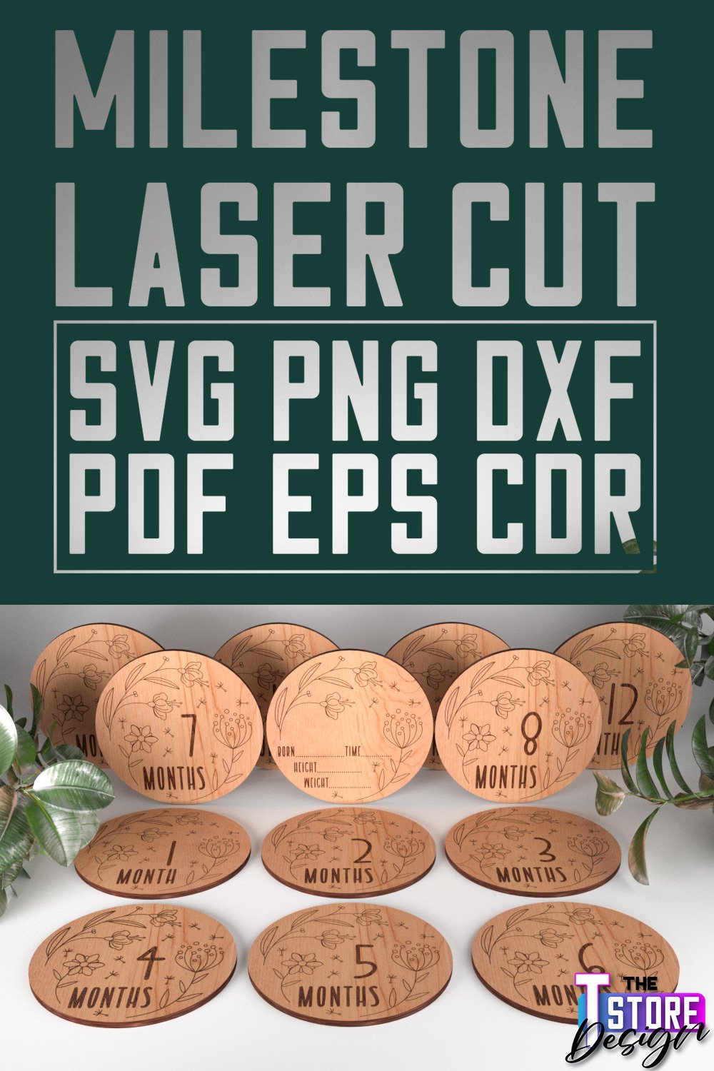 Milestone Laser Cut SVG Bundle | Milestone Laser Cut Design