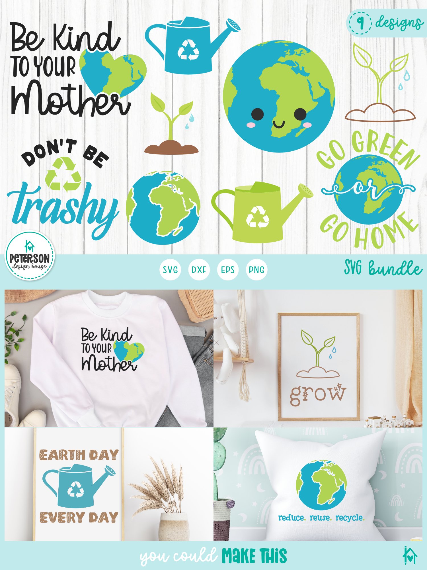 Earth Day SVG Cut File Bundle