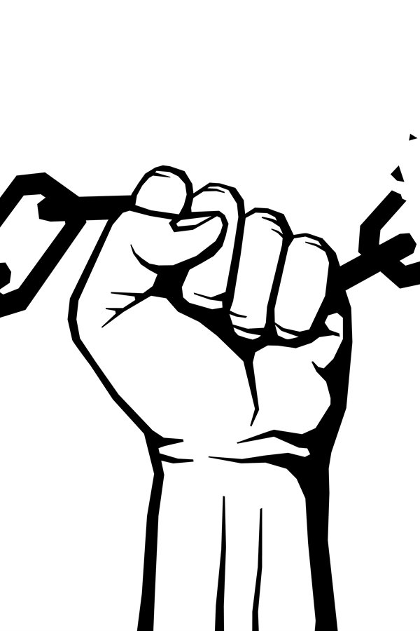 Breaking chain protest, rebel vector poster (822409)