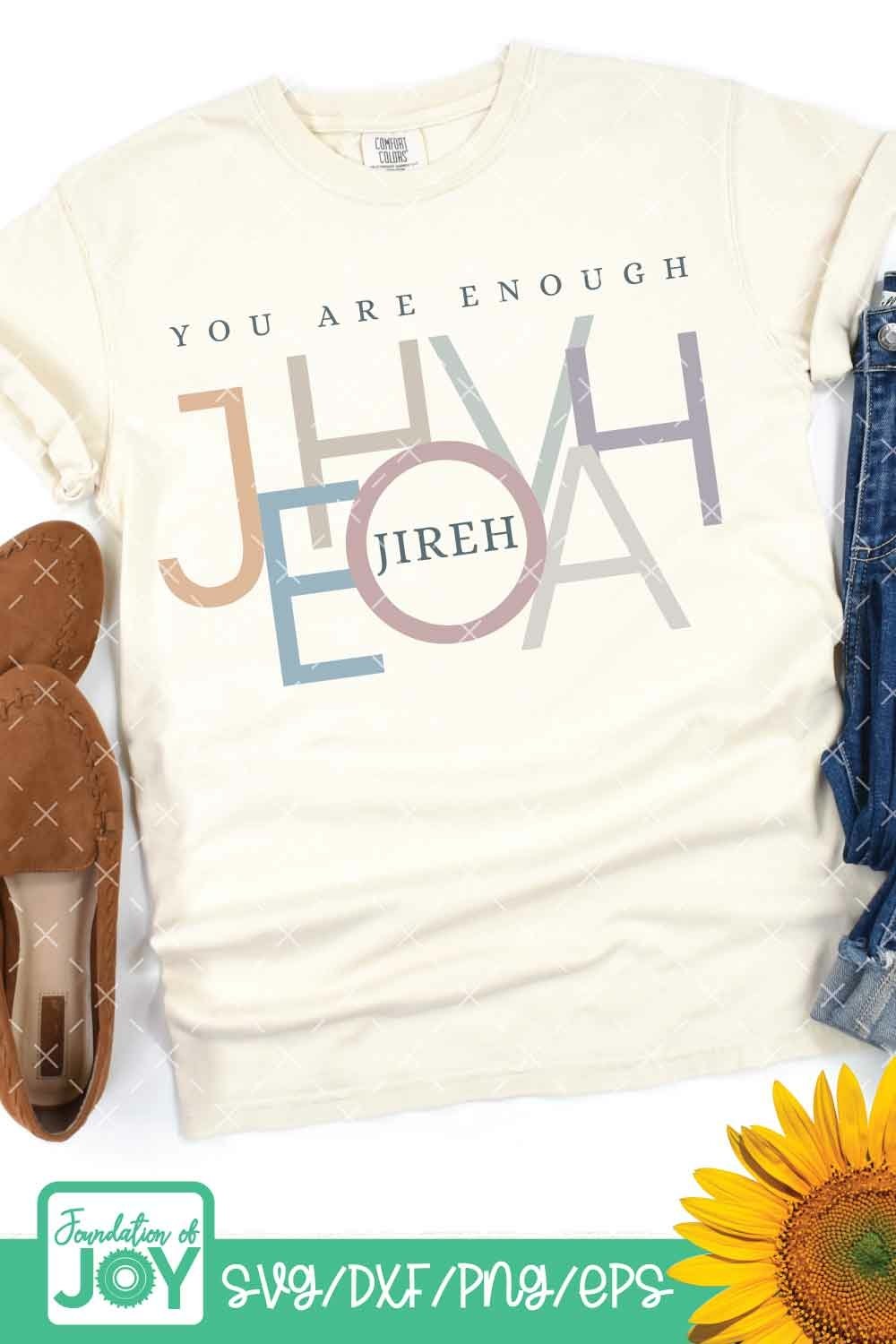 Jehovah Jireh, Faith quote Svg, Christian Png