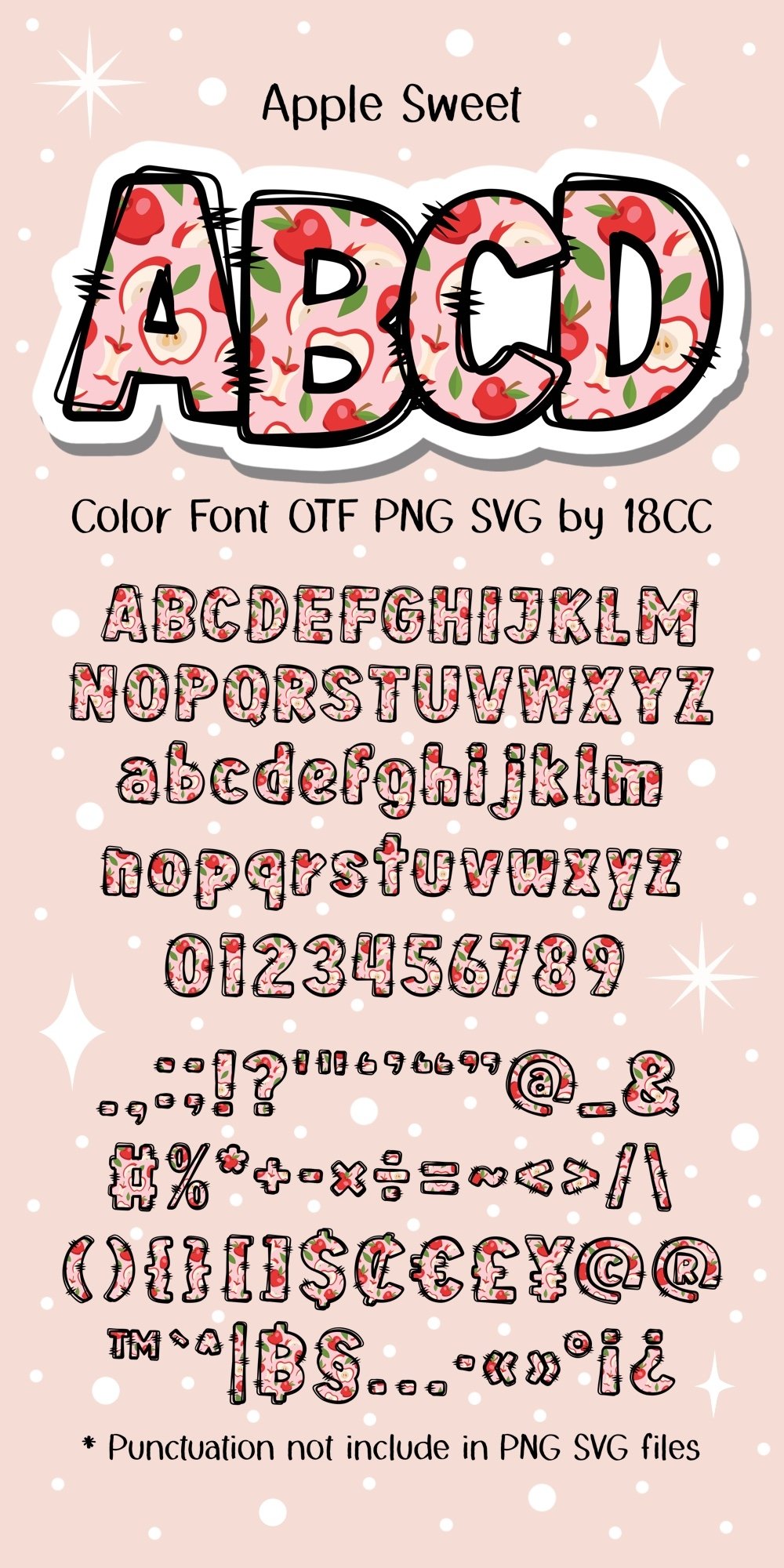 Apple Sweet OTF PNG SVG