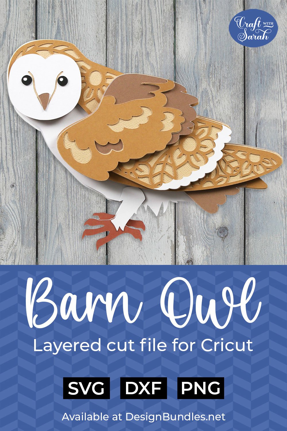 Barn Owl SVG | Woodland Paper Owl Craft