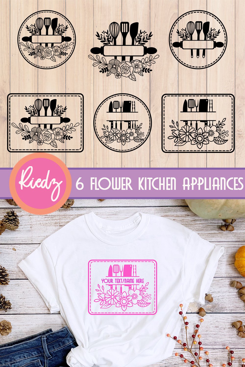 Flower Kitchen Appliances Svg Cut Files for Cricut