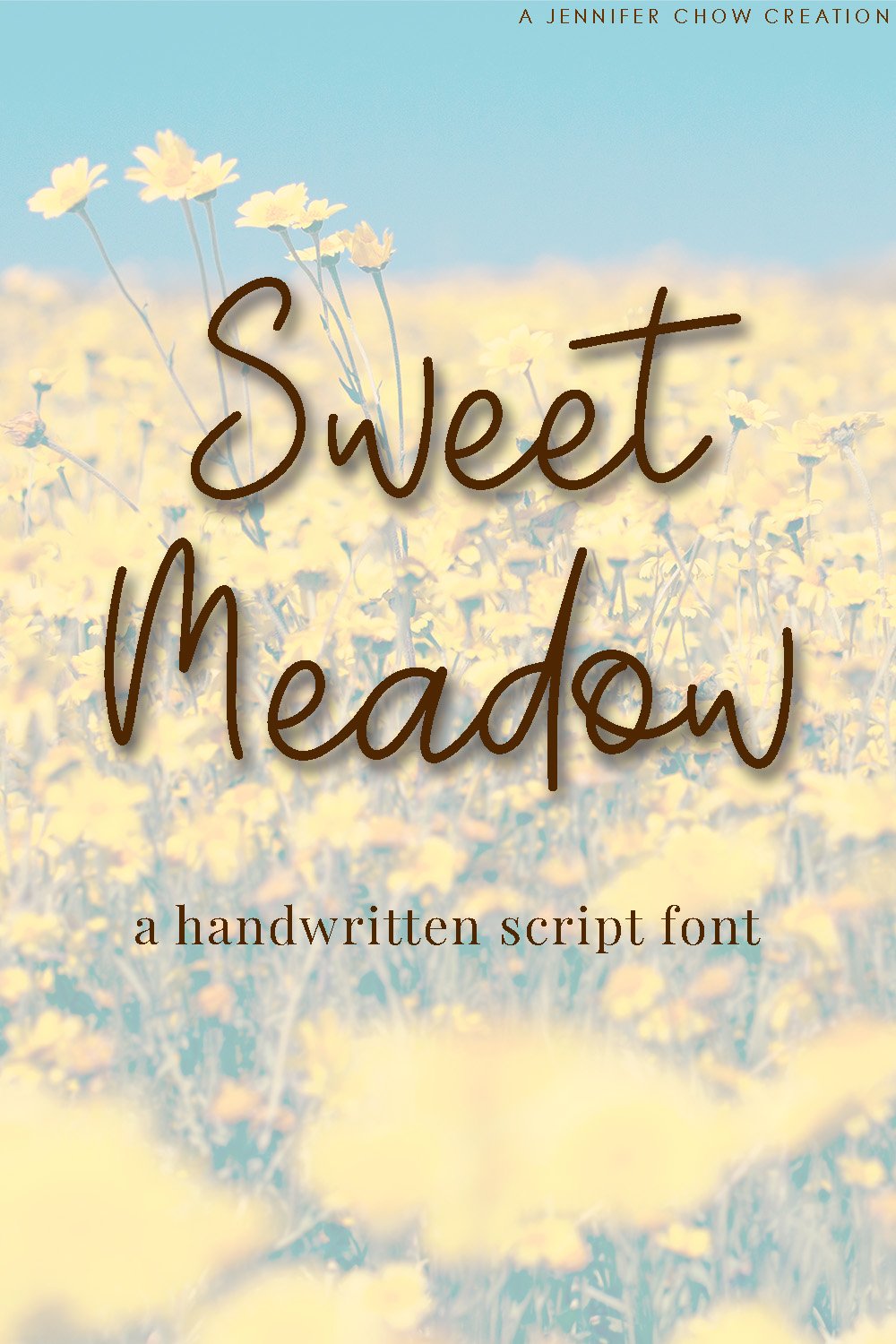 Spring Handwritten Script Font | Sweet Meadow