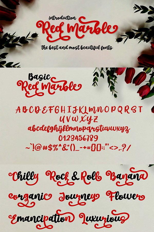Red Marble || Beautiful Handwriting
