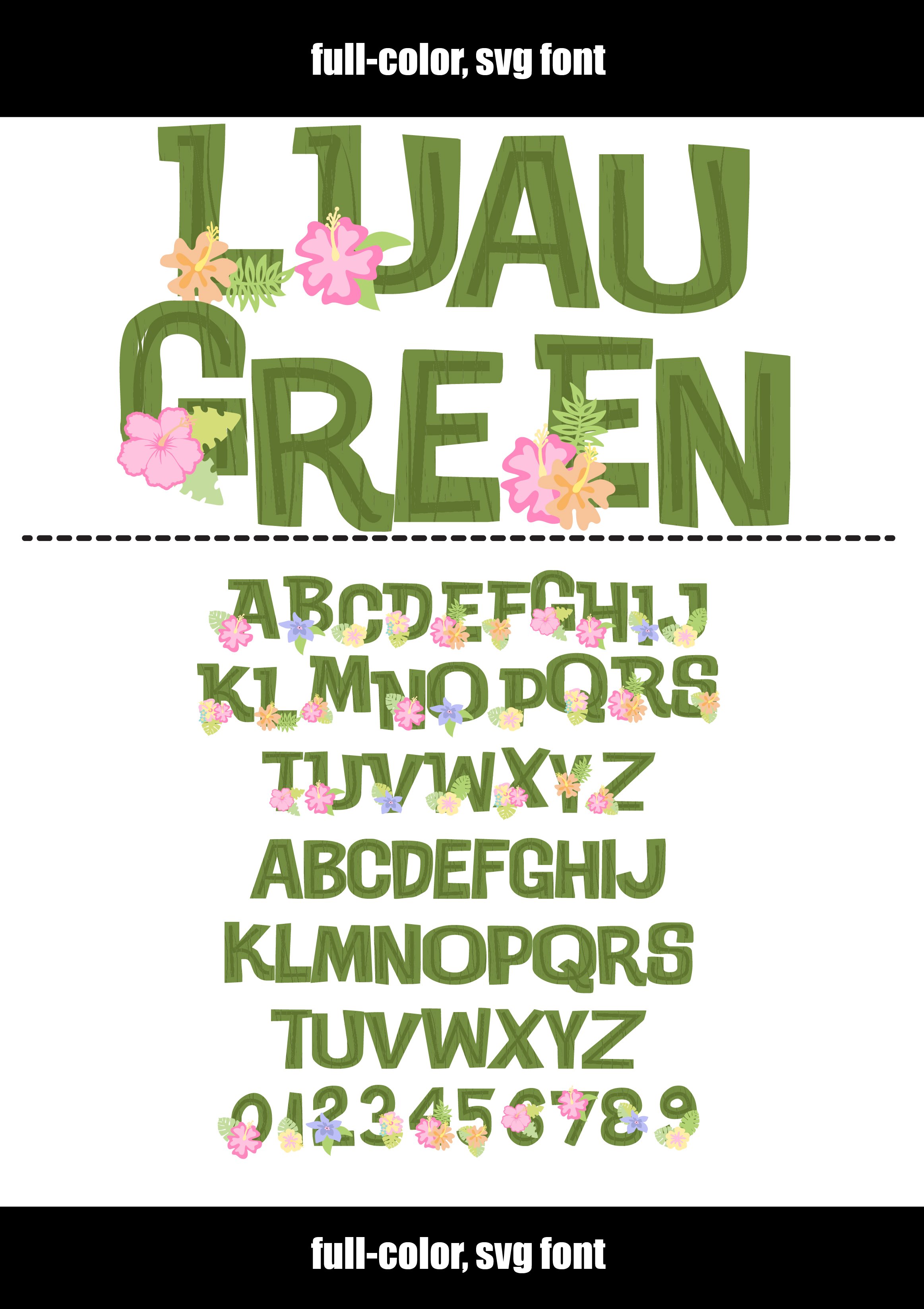 Summer Full Color SVG Font