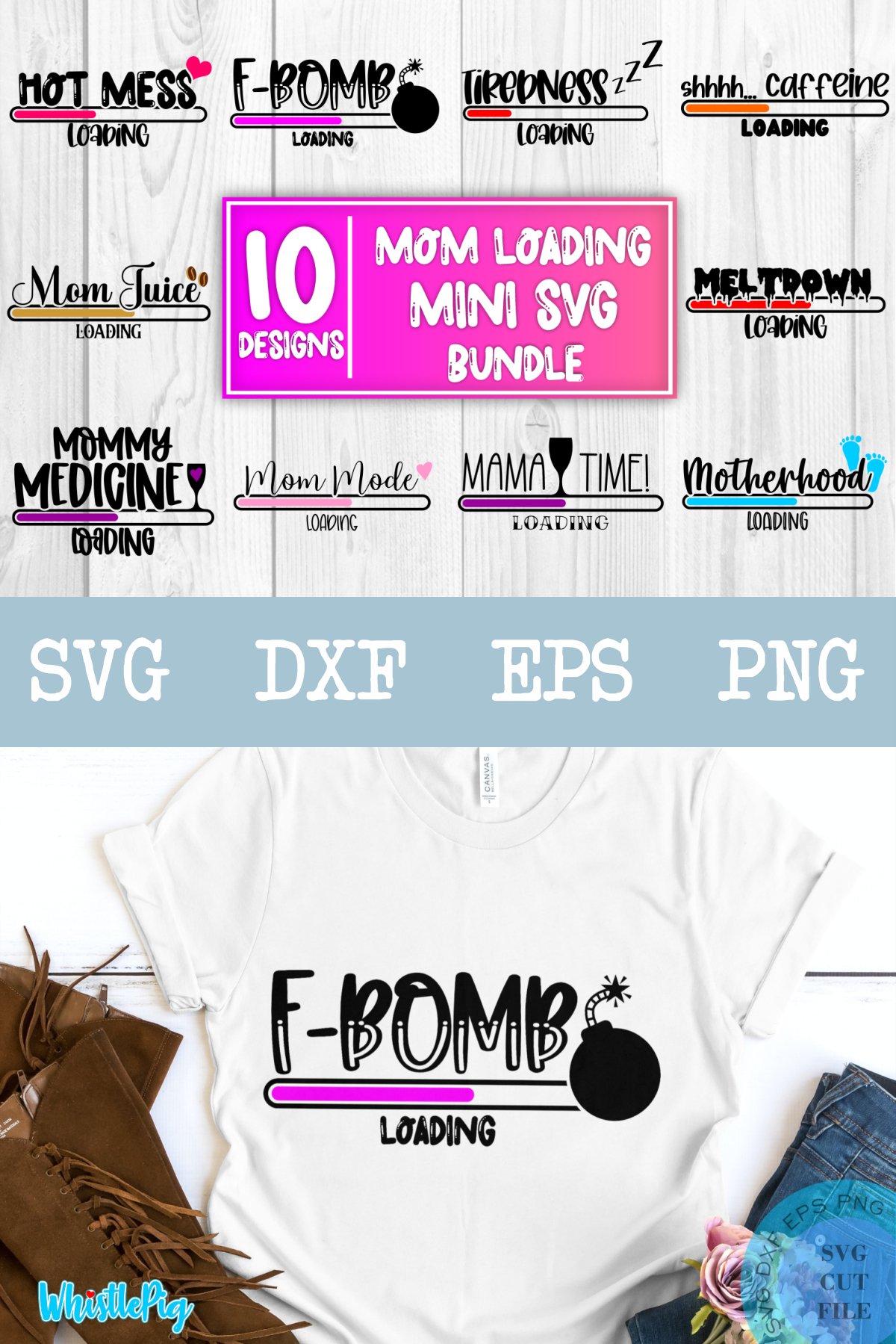 Mom Loading SVG Bundle Mom SVG Bundle Funny Mom Quotes SVG