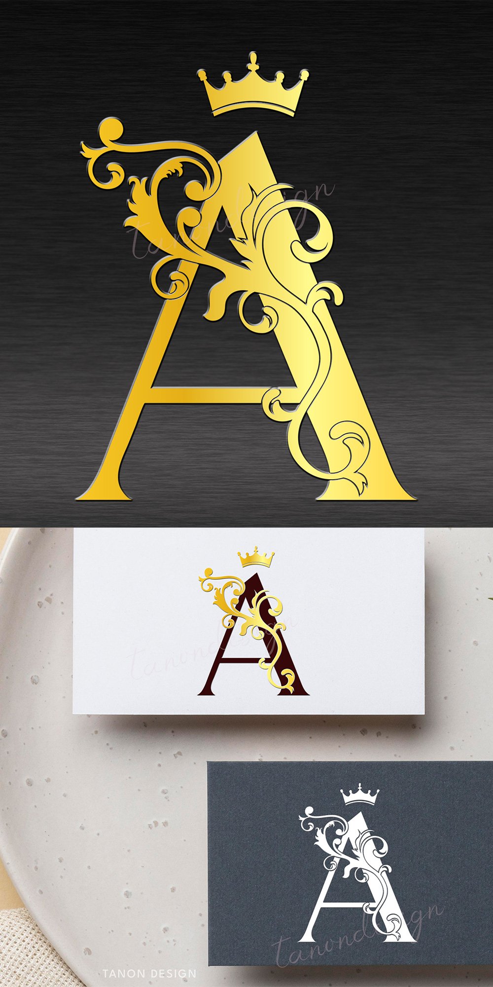 Crown Monogram fonts, Branding Logo, Decorative fonts