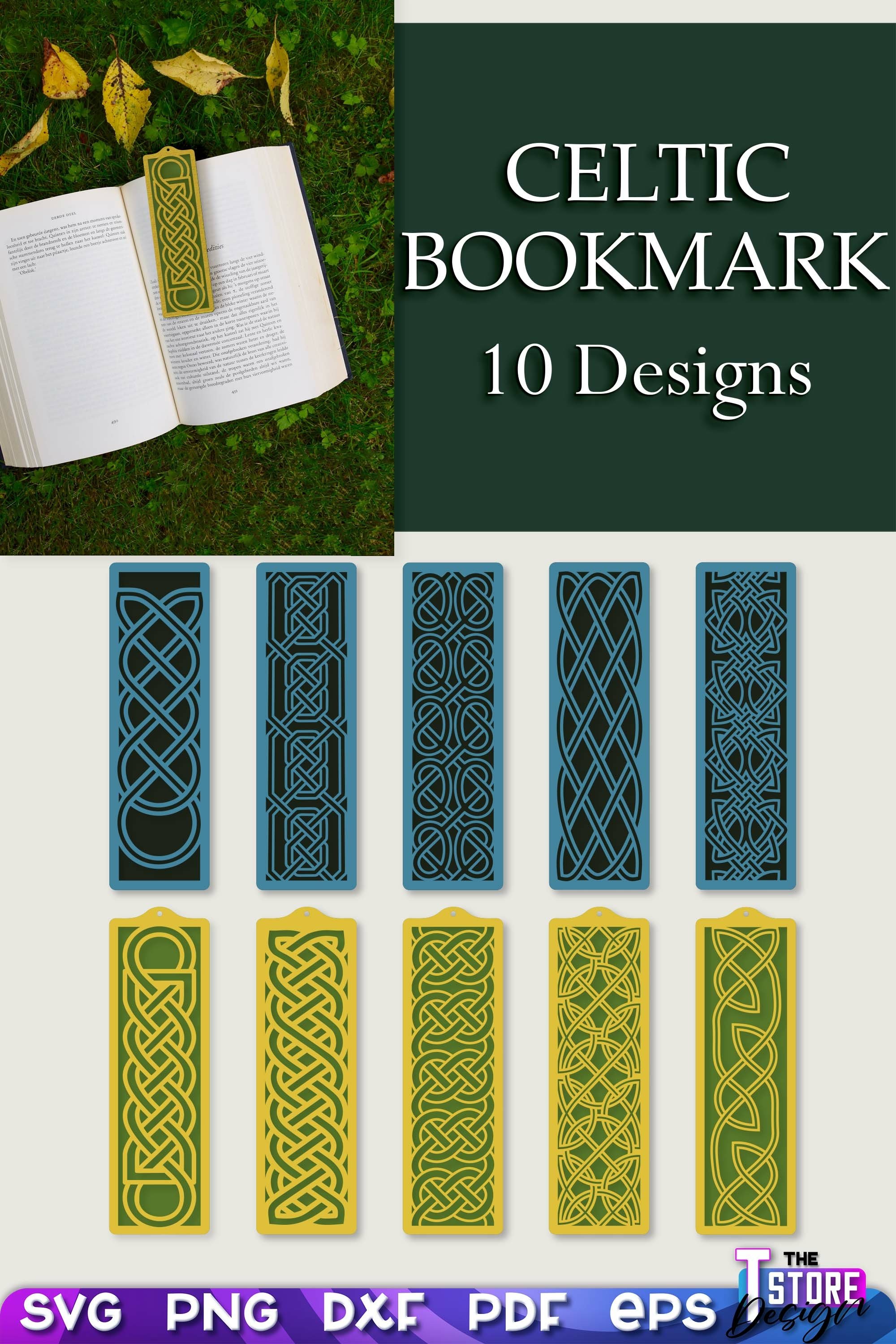Celtic Bookmark SVG | Viking Design Bookmark SVG | (2706704)