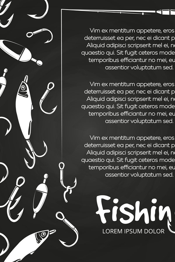 Poster fishing banner