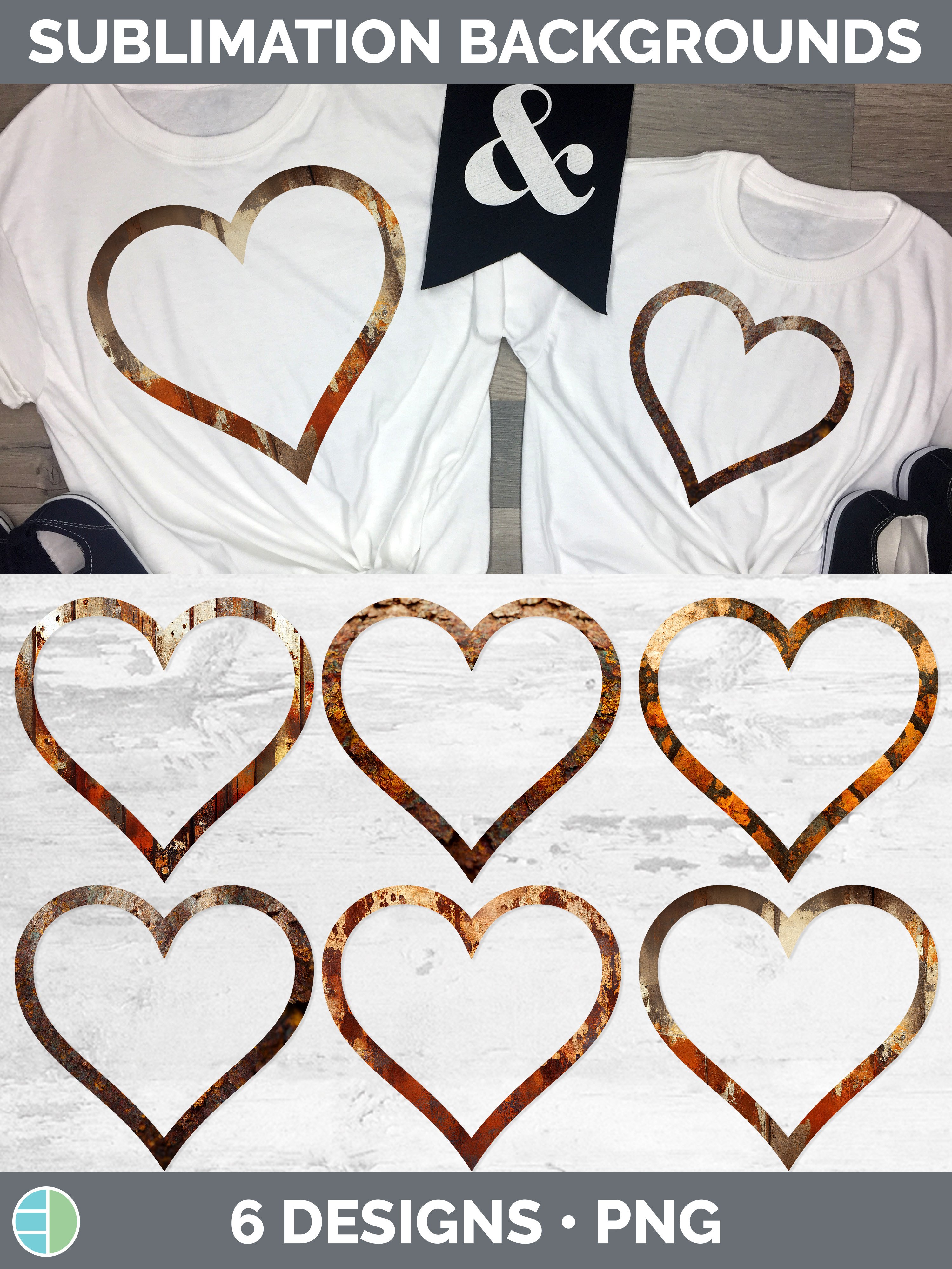 Rust Heart Frame Clipart