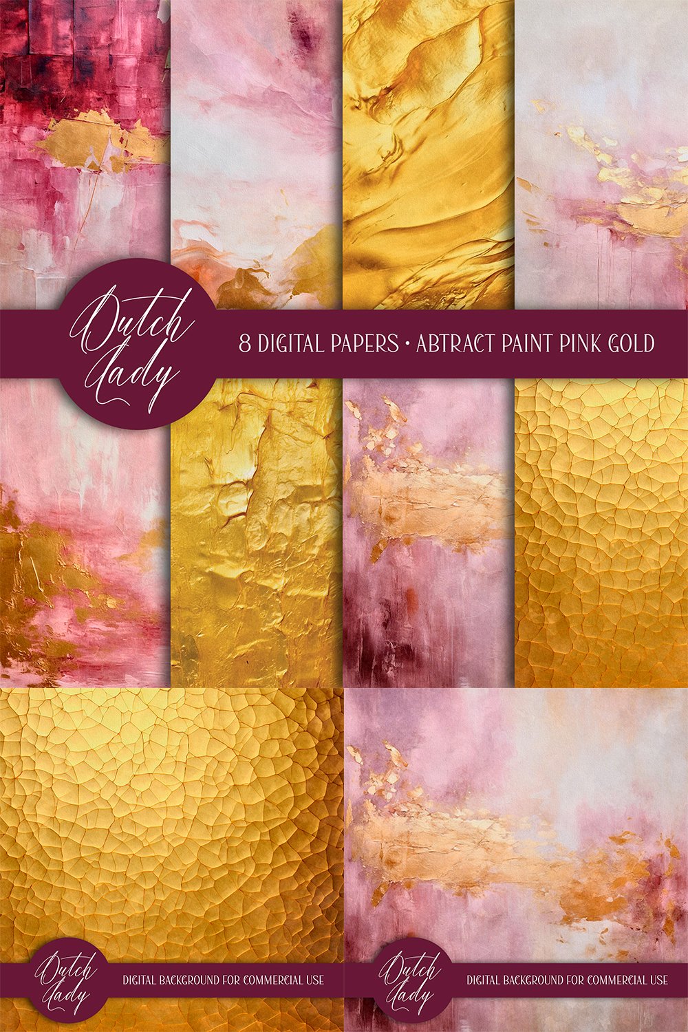 Abstract Paint Texture Backgrounds - Scrapbook Papers