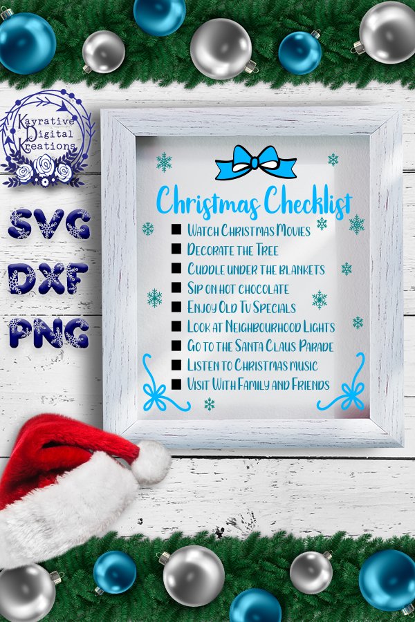Christmas Checklist SVG
