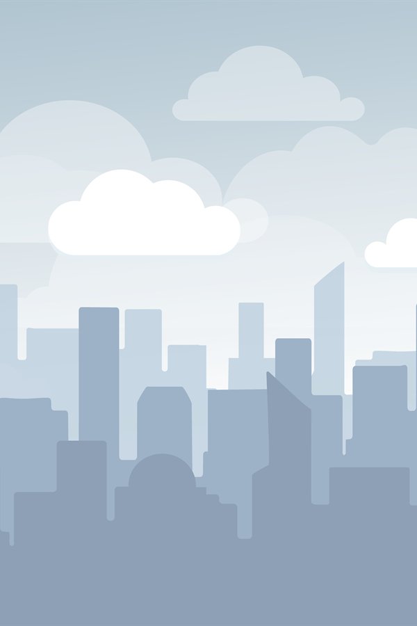 Flat cityscape simple design