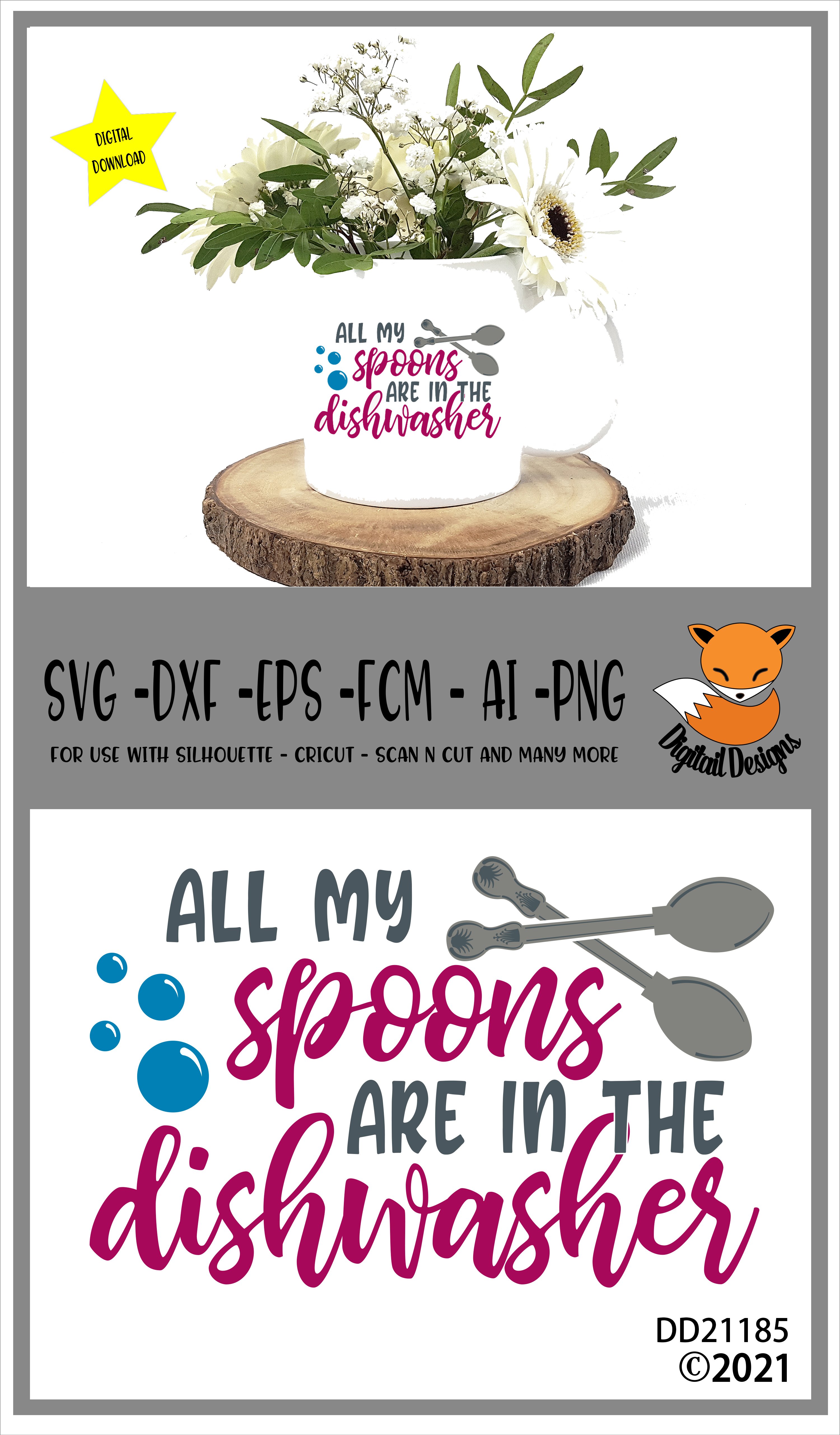 Spoon Theory Spoonie SVG