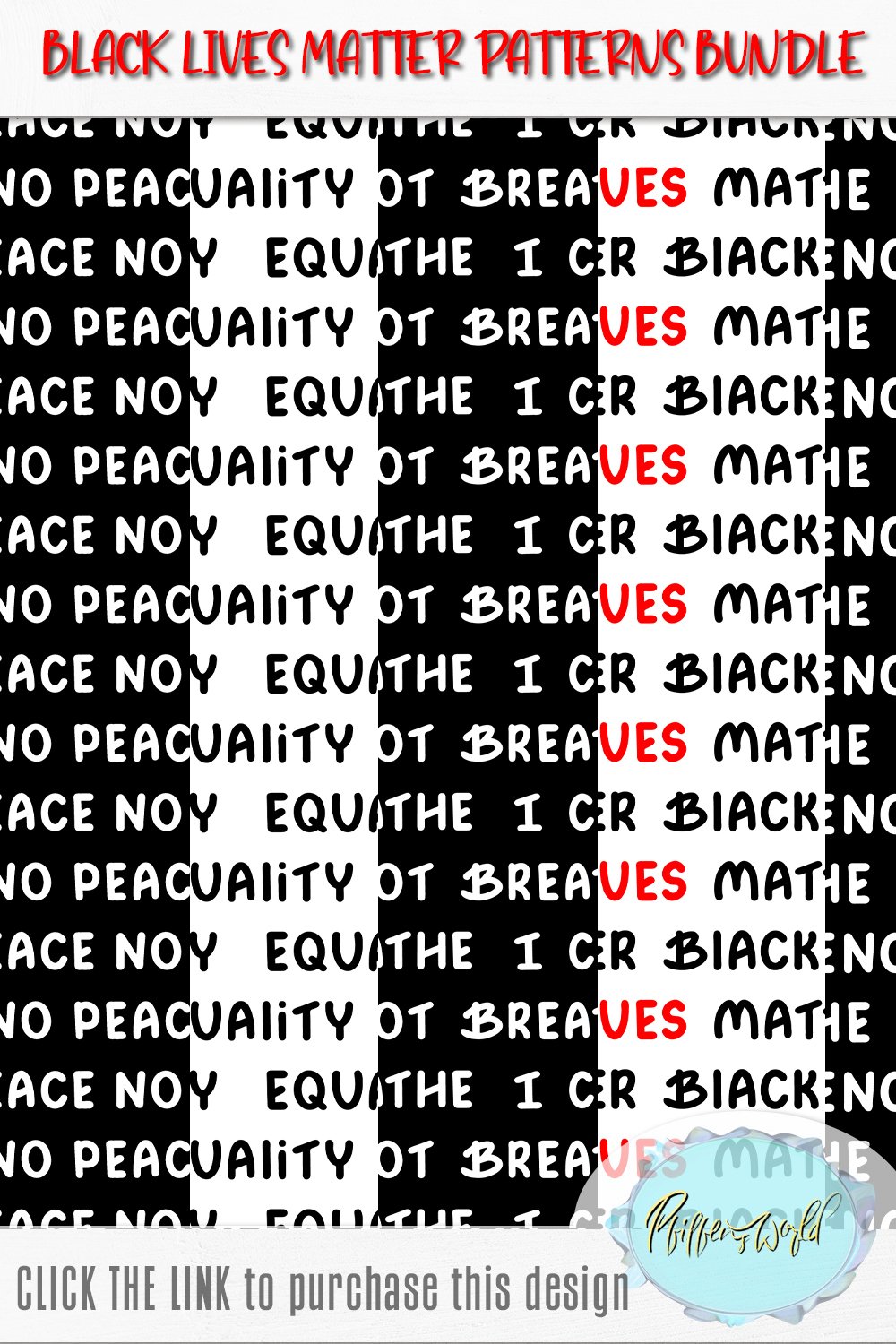 Black Lives Matter Seamless Vector Pattern BIG Bundle