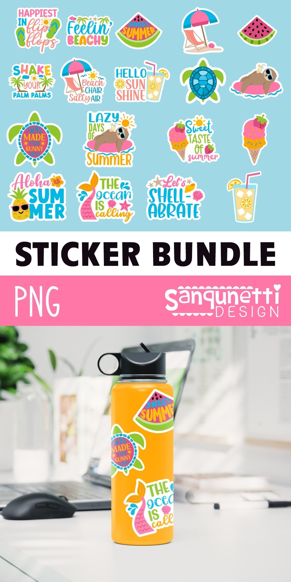 Summer sticker bundle