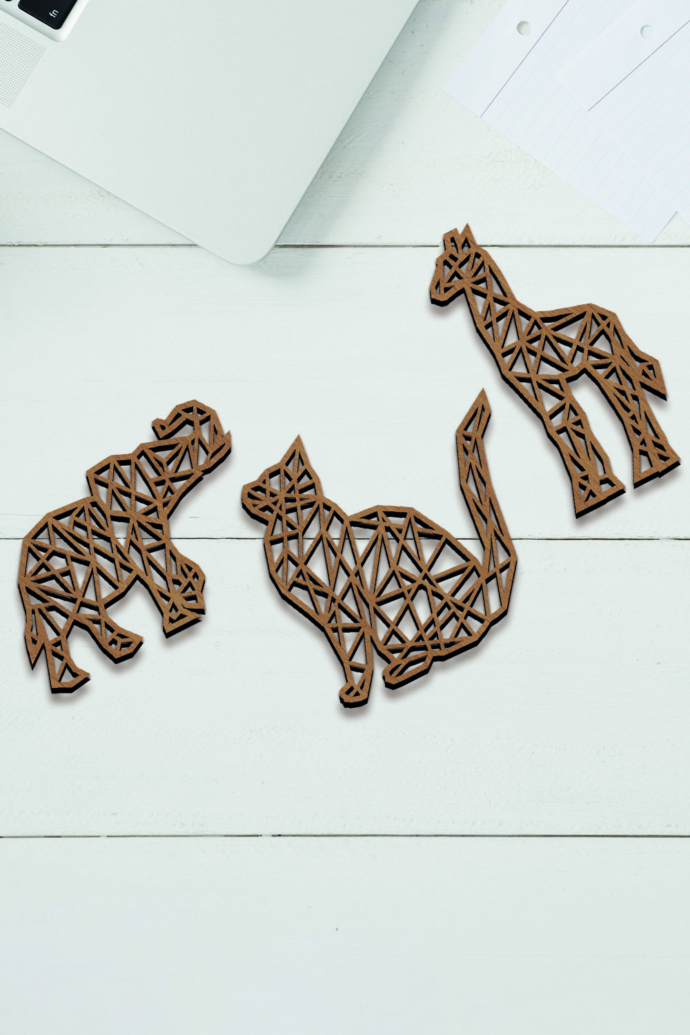 Line Animals Set, Decorative Templates