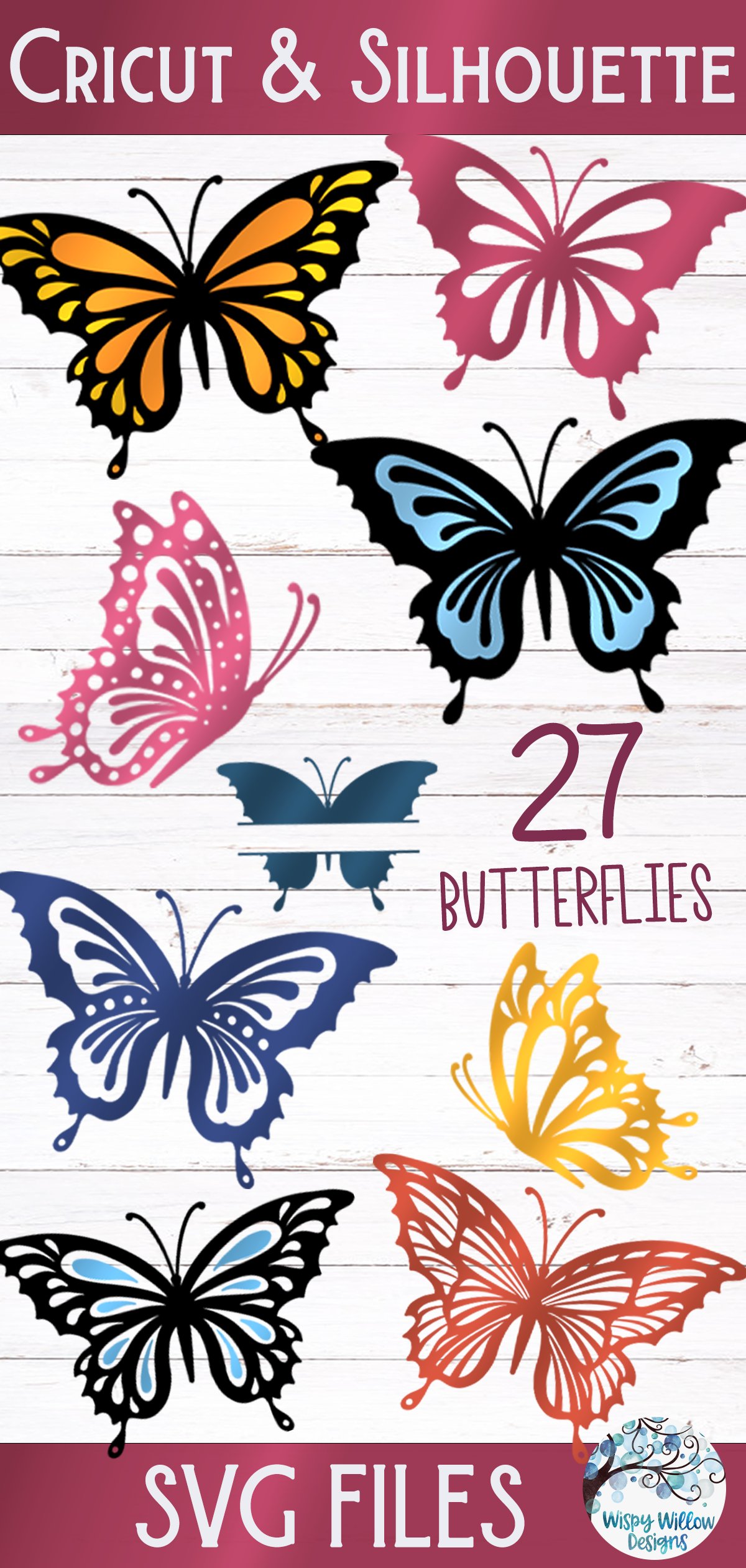 Butterfly SVG Bundle | 27 Butterfly SVGs