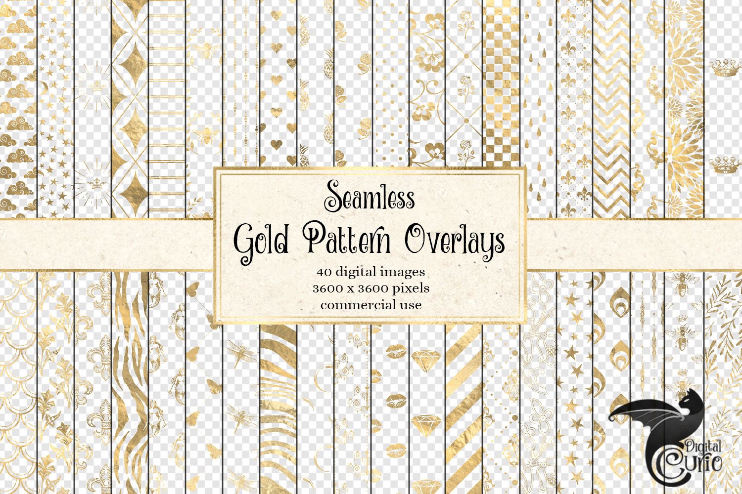 Gold Pattern Overlays (259526)