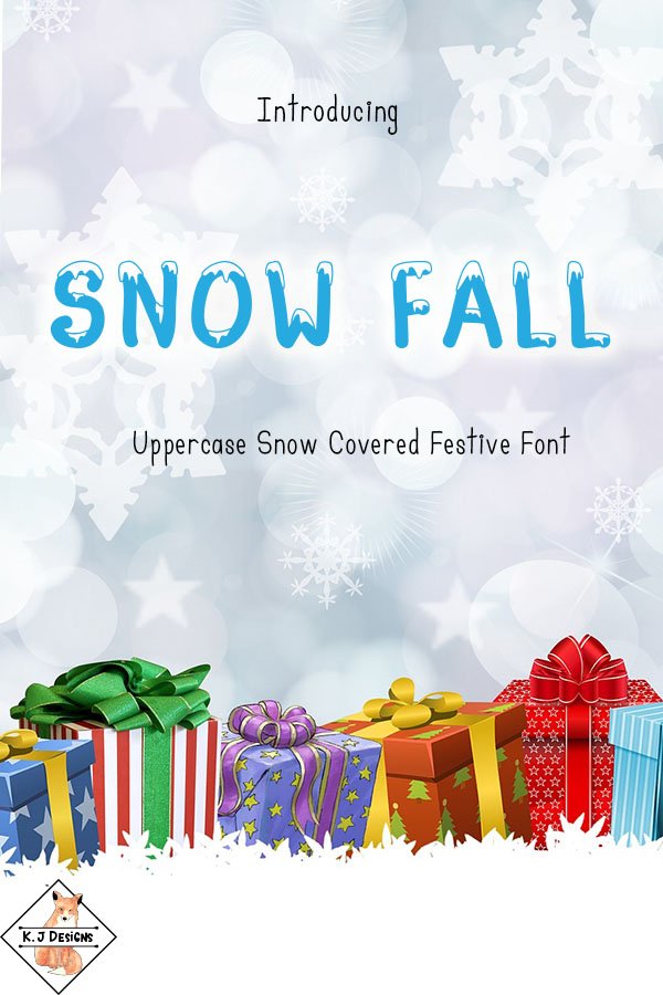 Snow Fall - Snow Covered Font