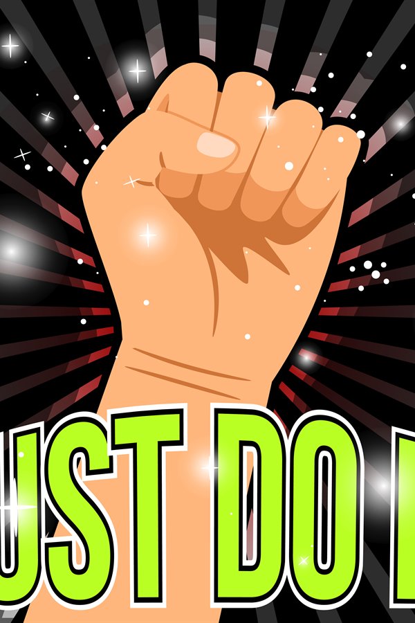 Man power, up fist poster (874705)