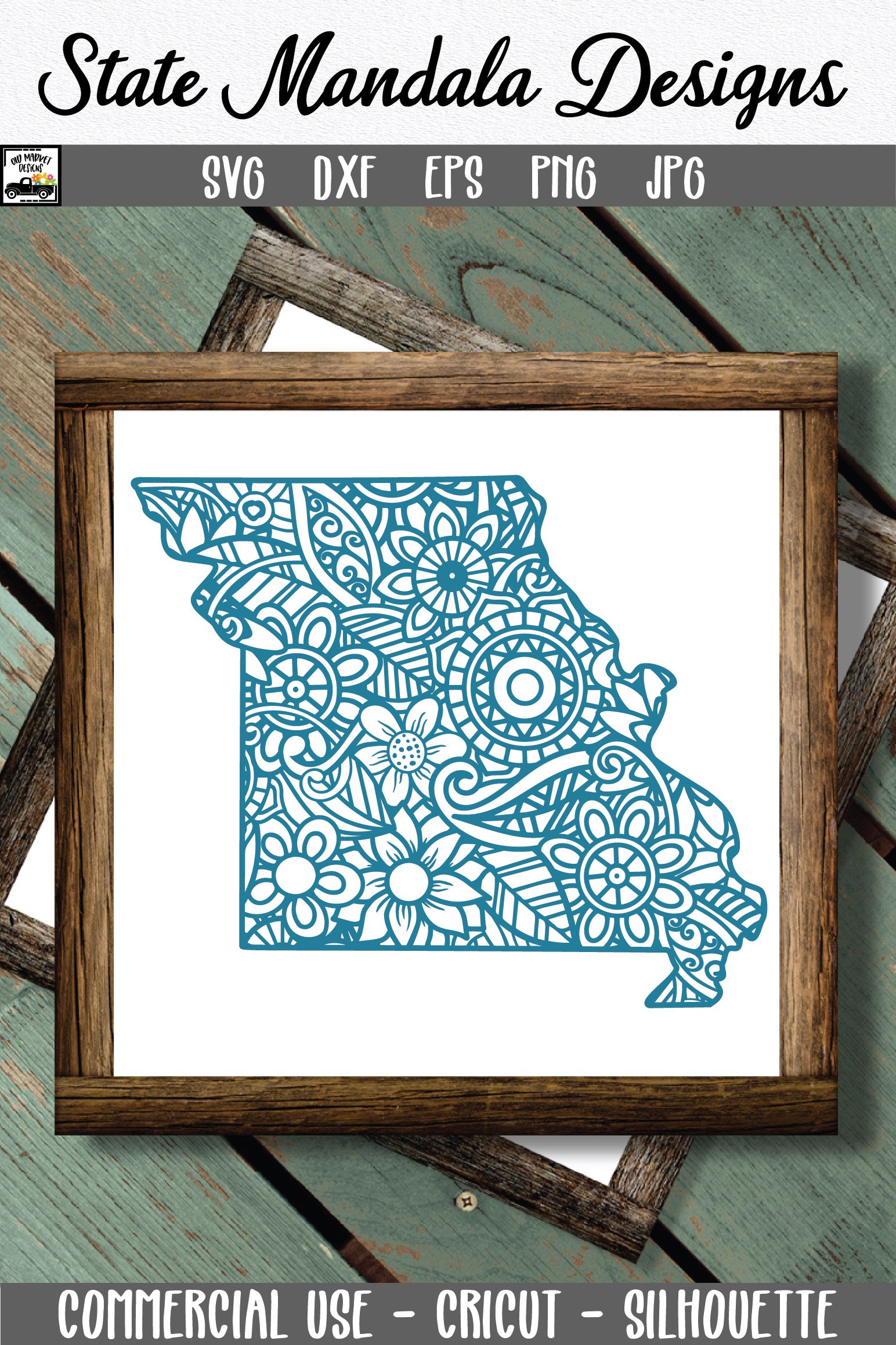 Missouri SVG File - Missouri State Mandala SVG File