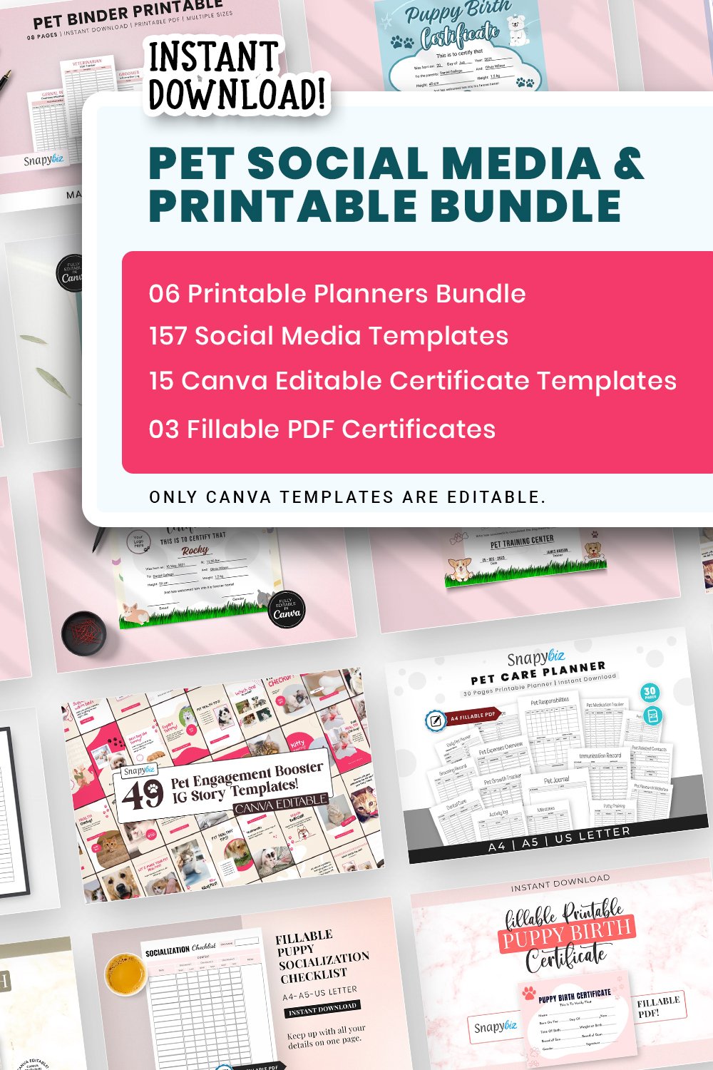 Pet Social Media & Printable Bundle