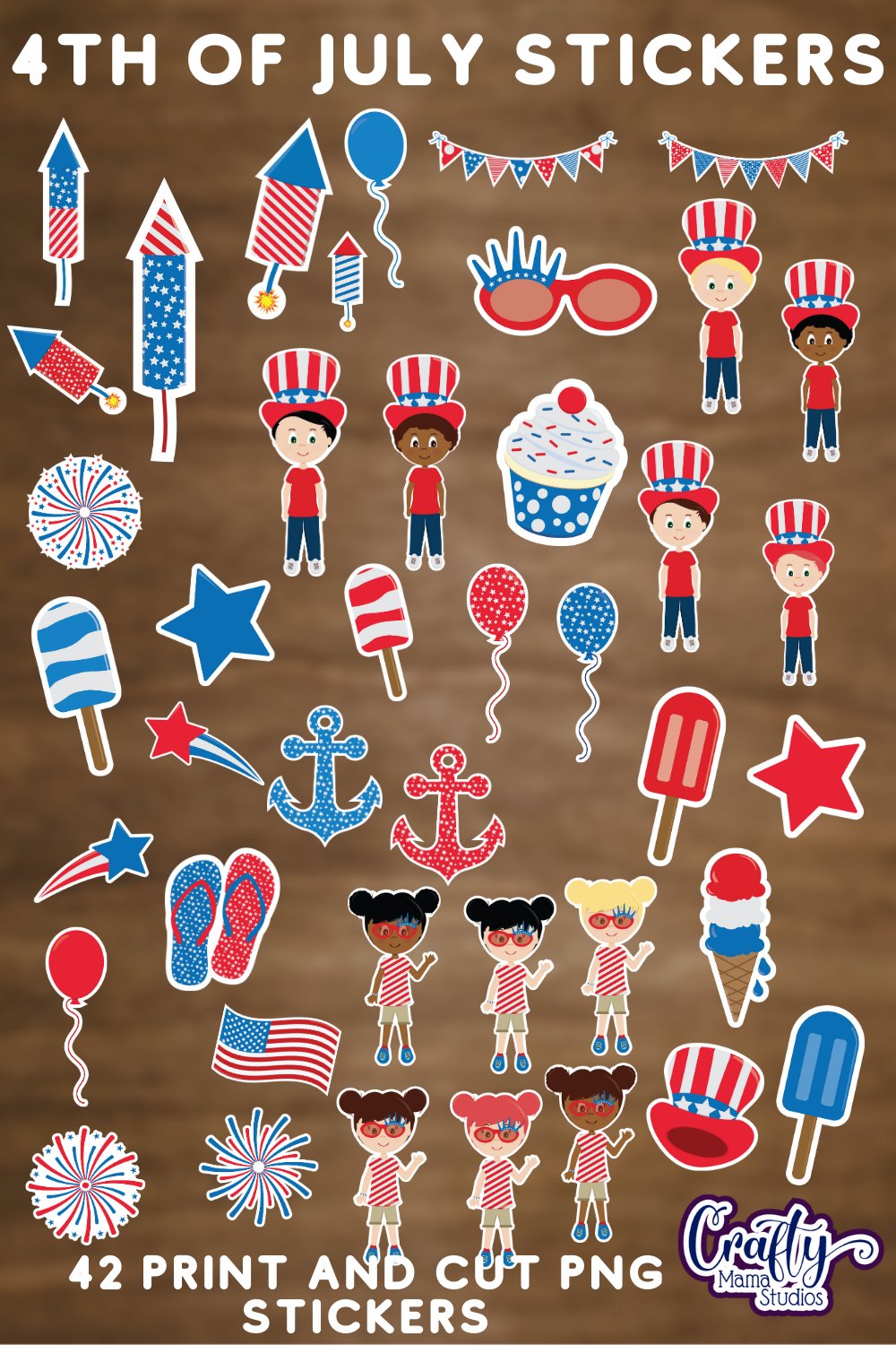 USA Stickers | 4th Of July Sticker Bundle