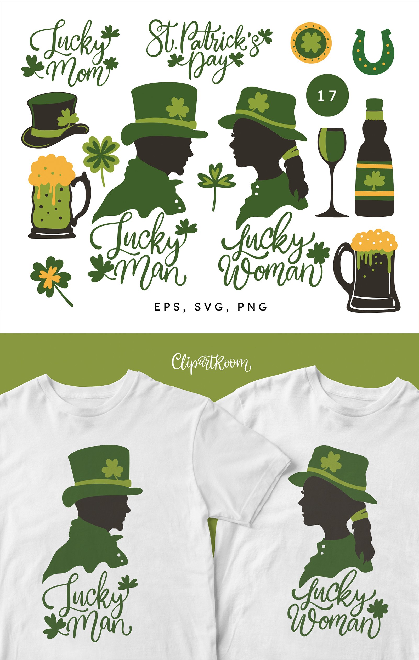 St. Patrick's Day Clipart Bundle (2475091)