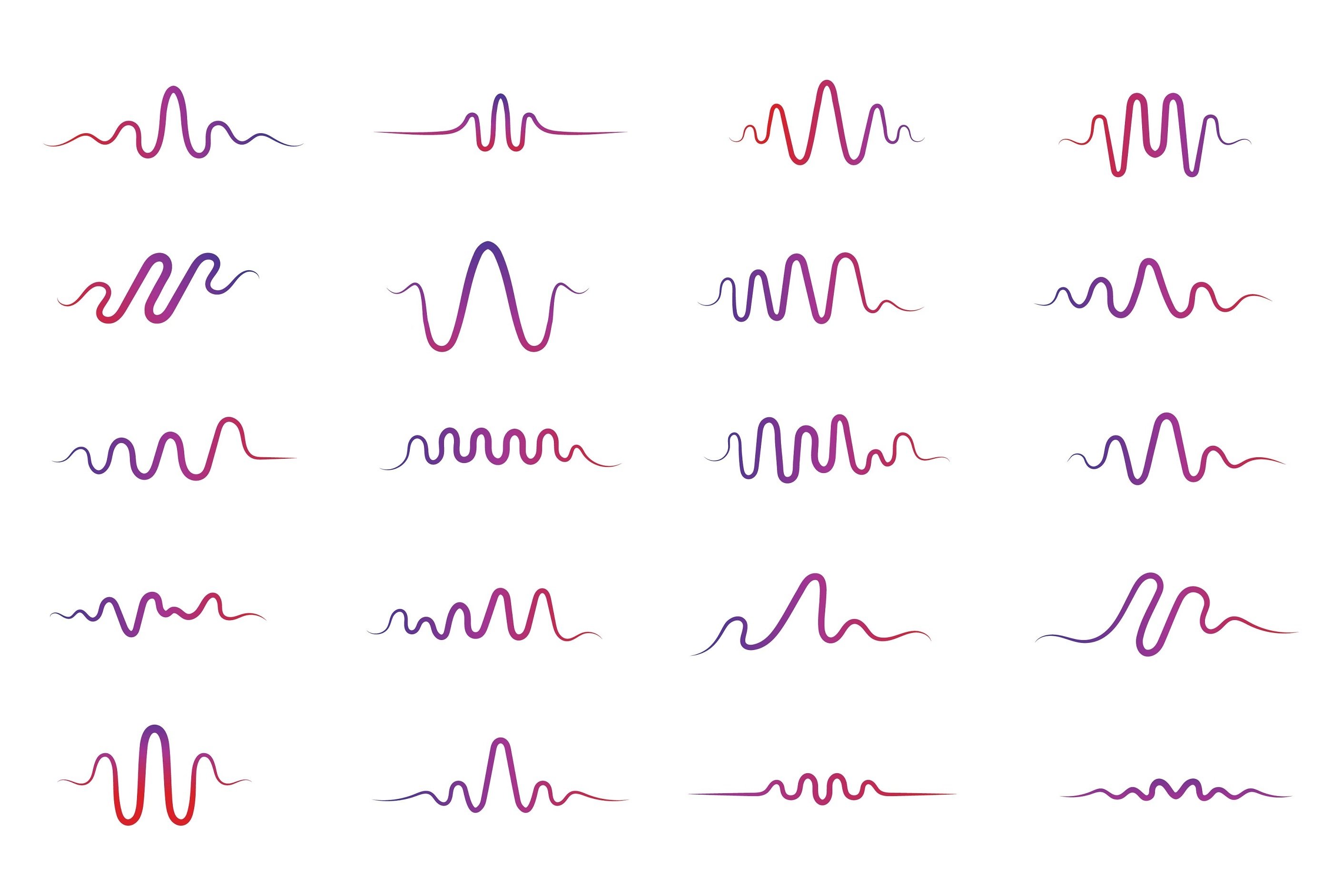 Sound line wave logo vector