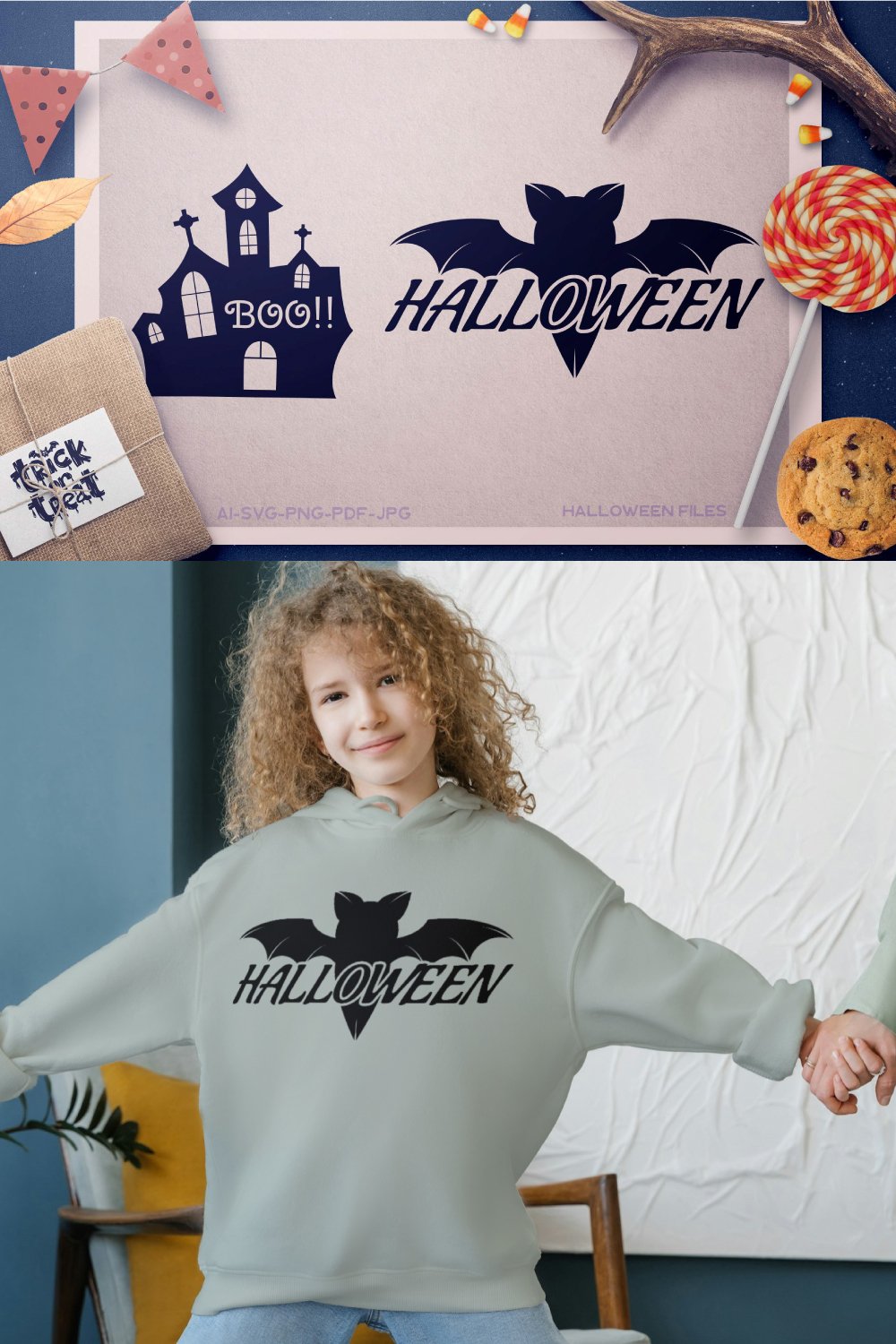 Halloween SVG Silhouette Files for Cricut | Halloween PNG