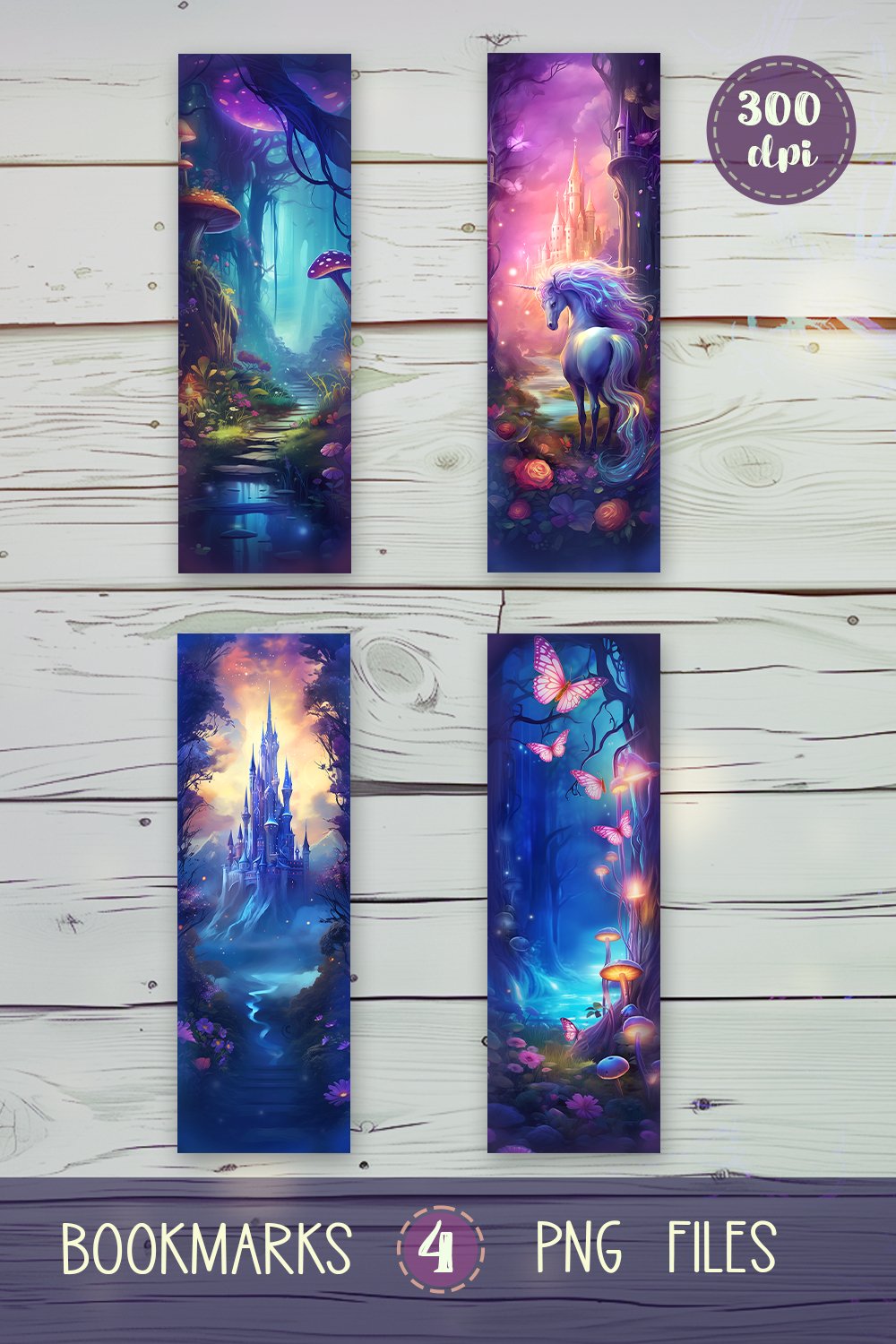 Bookmarks design - Enchanted Forest. (5093367)