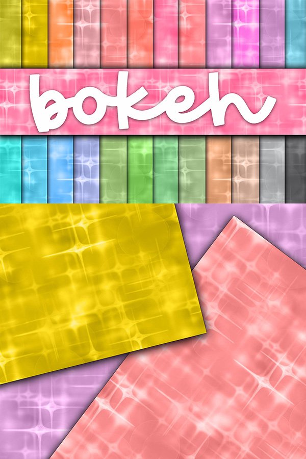 Soft Bokeh Digital Papers