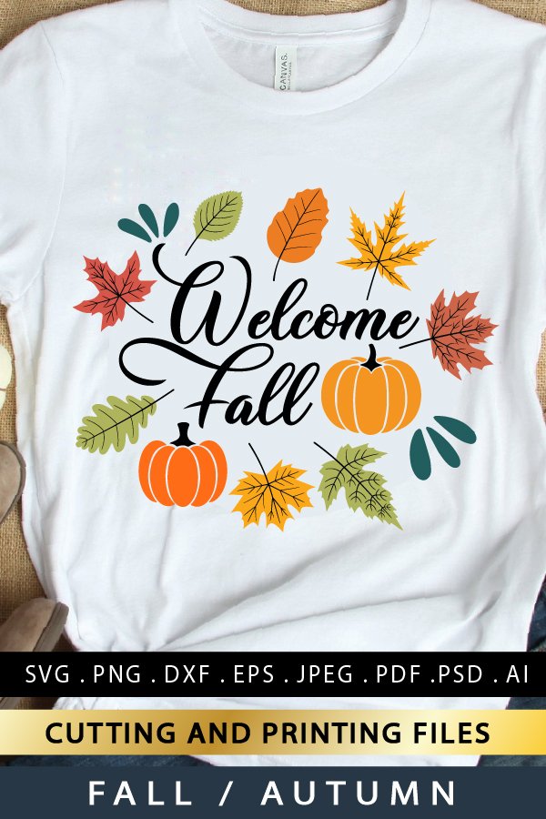 Fall SVG PNG EPS DXF Files For Cutting and (763131)