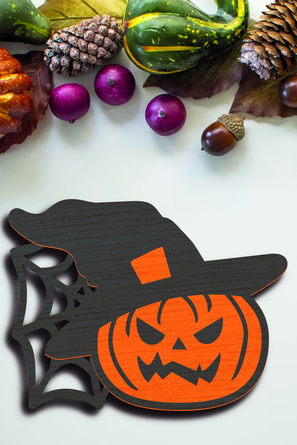 Halloween Pumpkin with Witch Hat (4572474)