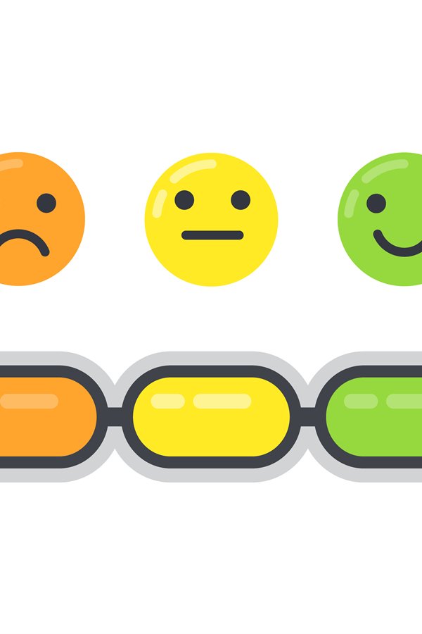 Emotional scale. Mood indicator, customer satisfaction surve