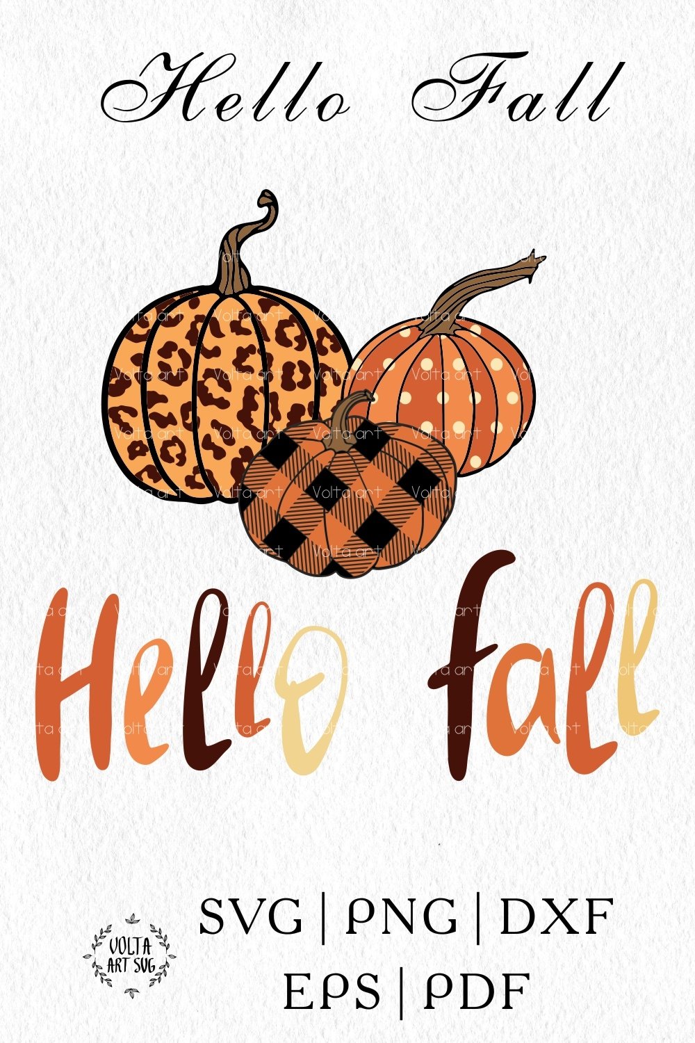 Hello Fall svg, Halloween svg, Thanksgiving clipart Svg