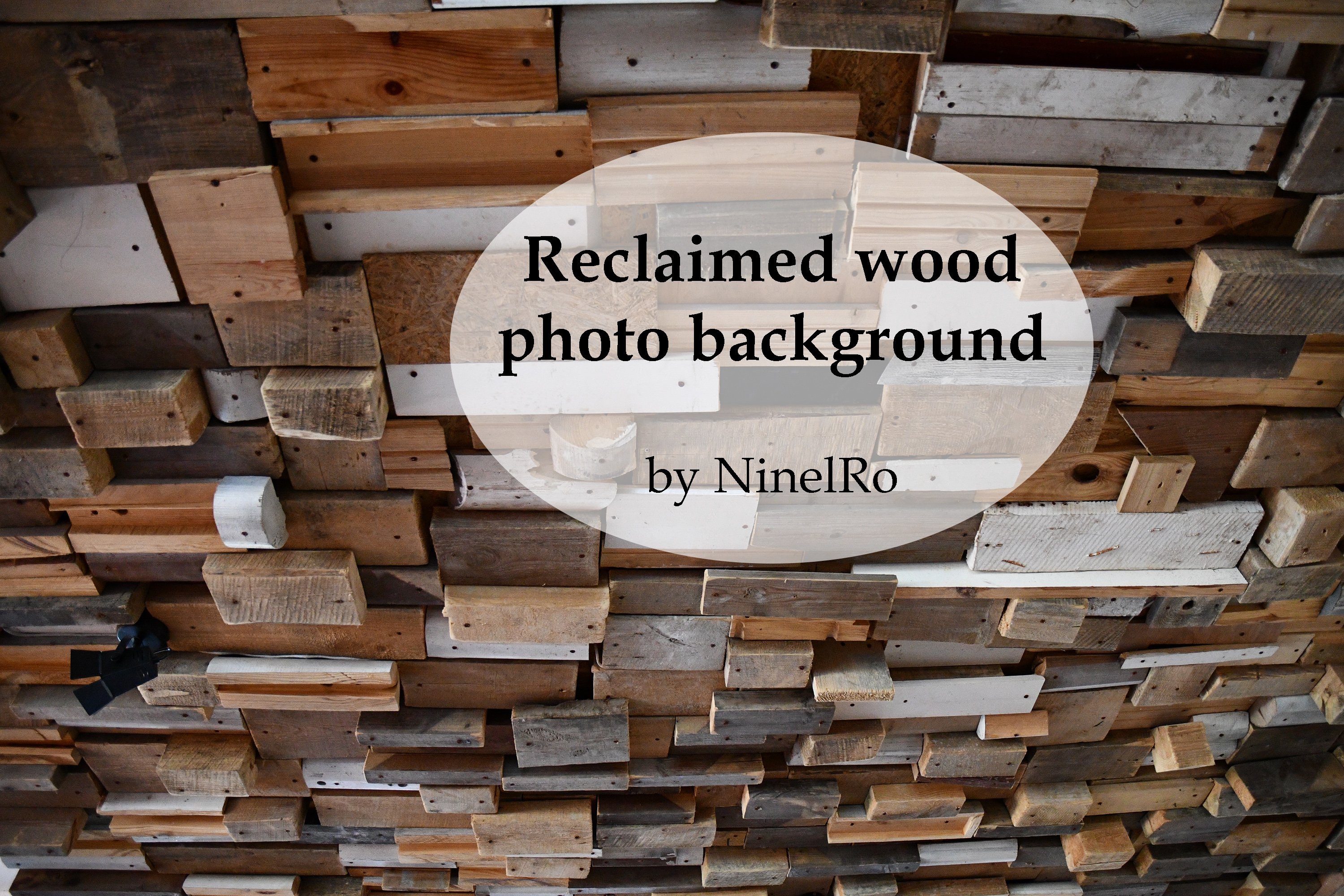 Reclaimed wood photo background