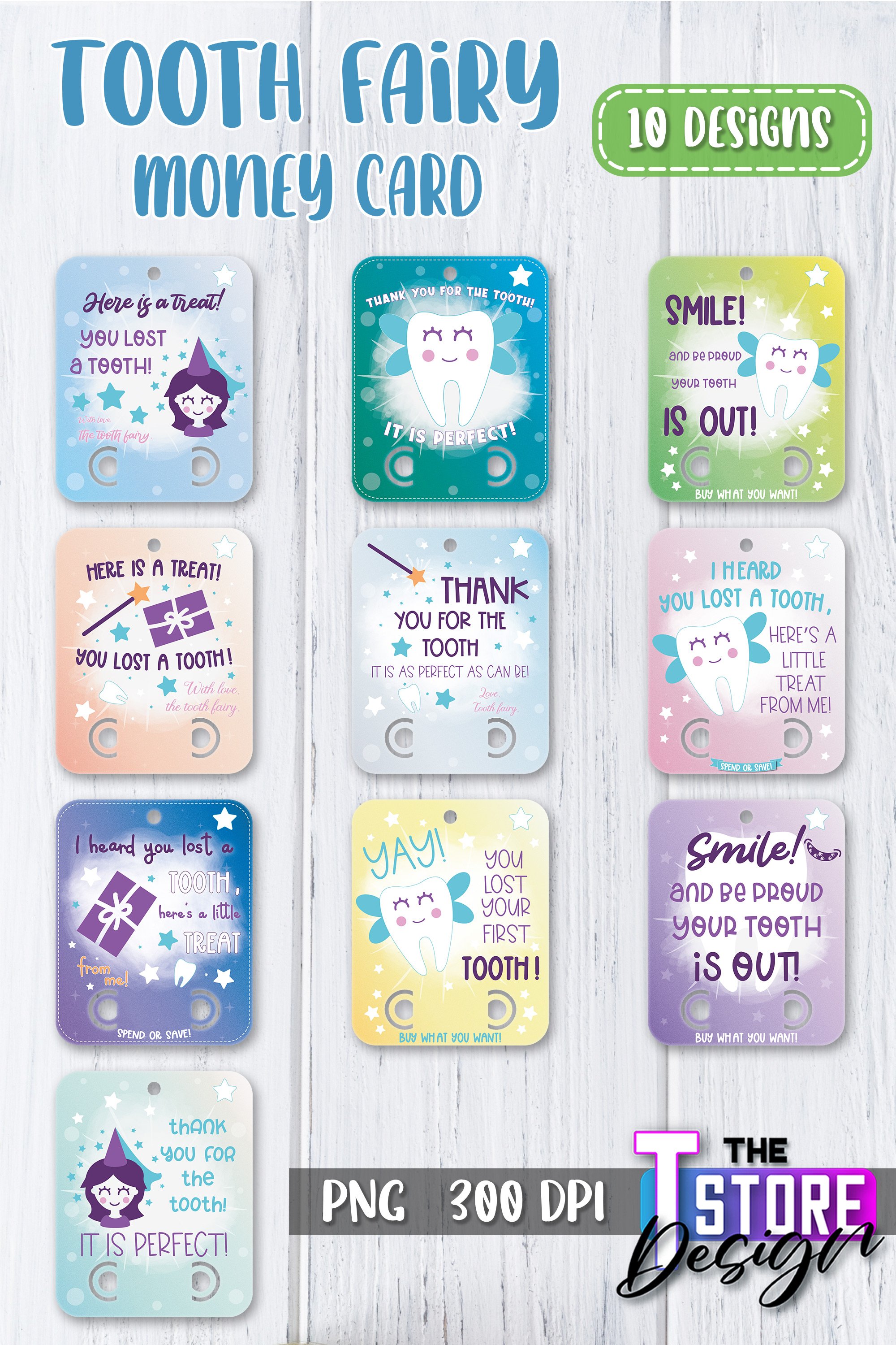 Tooth Fairy Money Card SVG Bundle|Tooth Fairy Money Holder