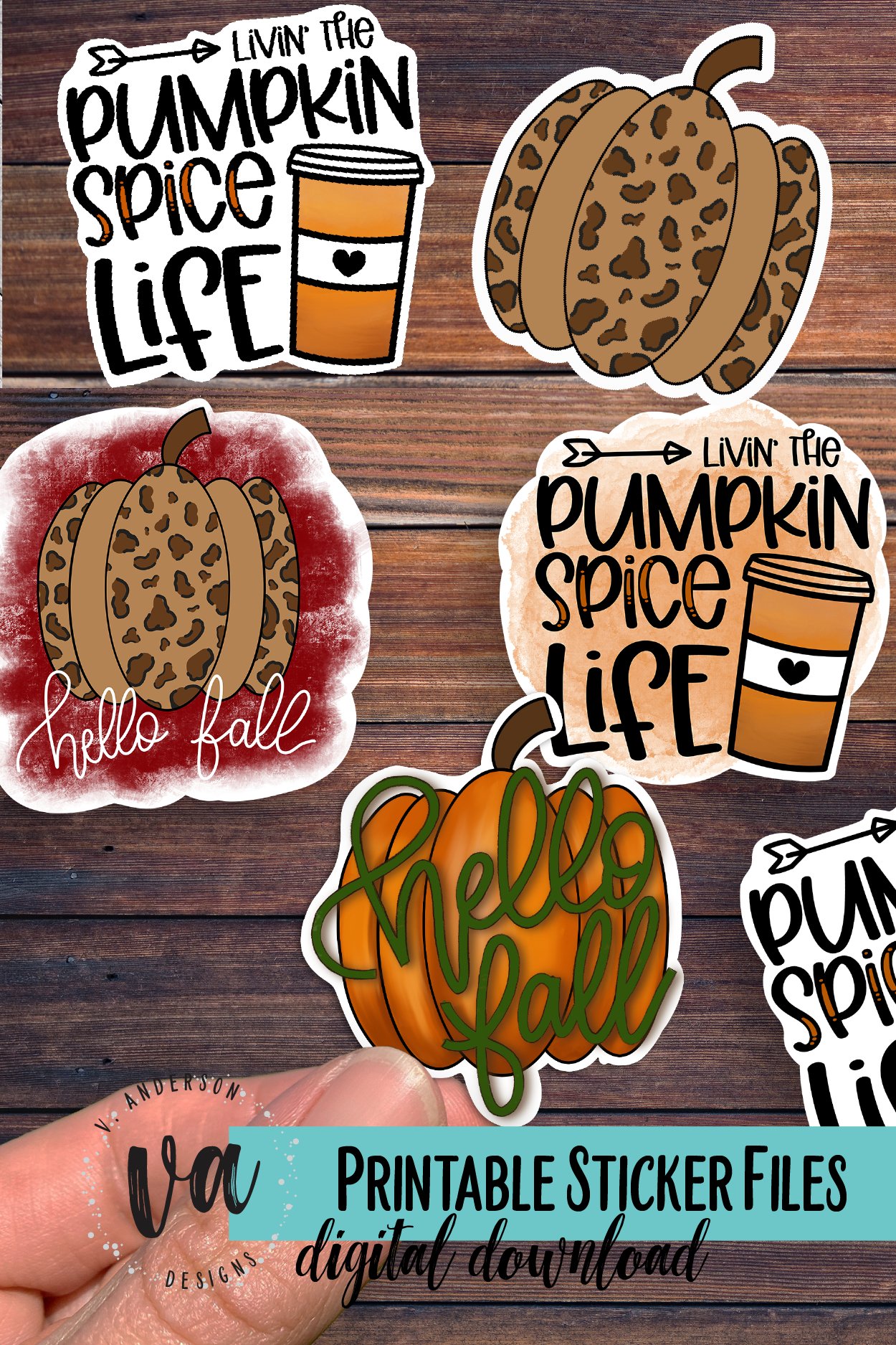 Pumpkin/Fall Sticker Pack PNGs