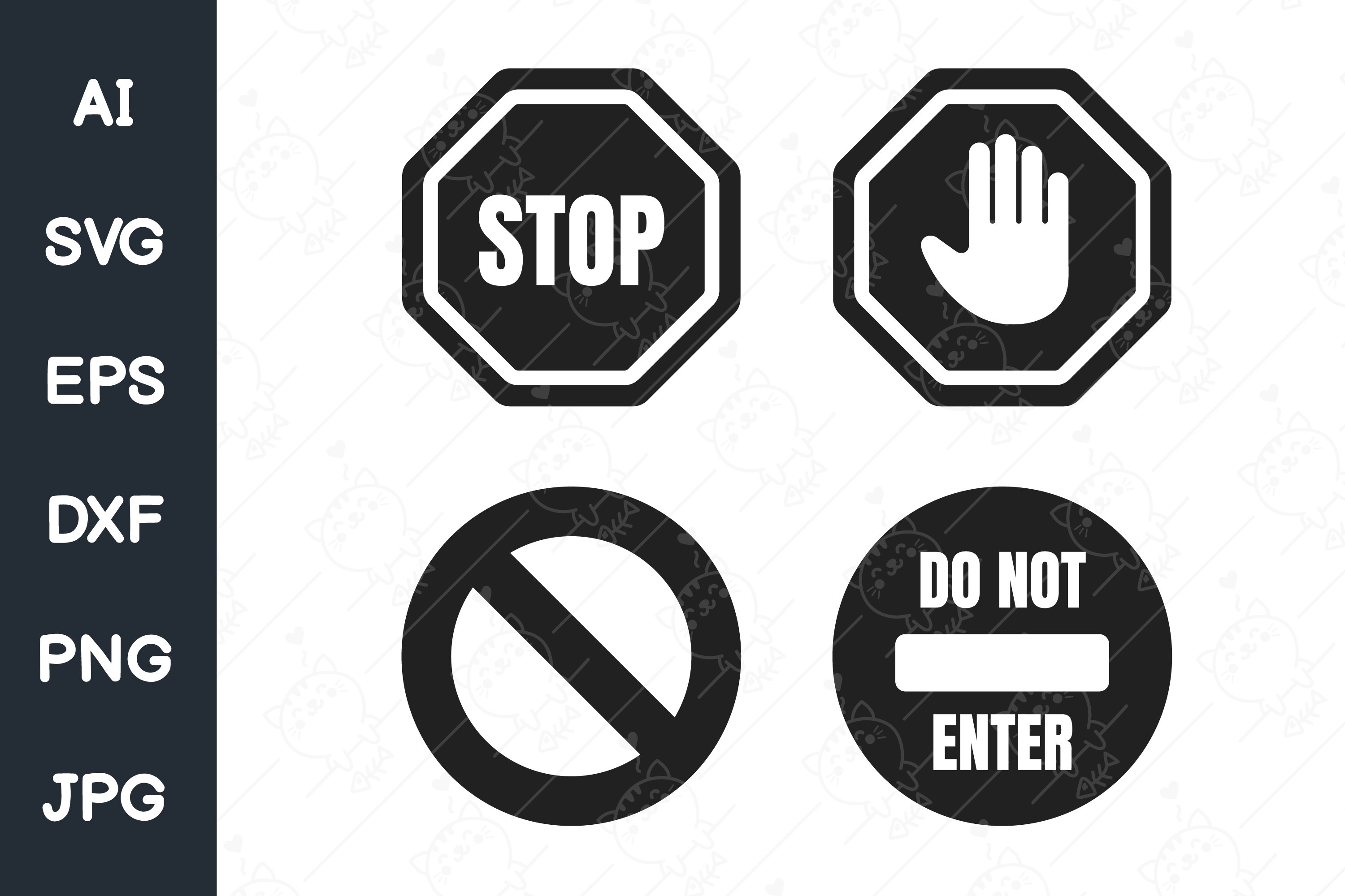 Stop sign icon Notifications that do not do anything. svg.