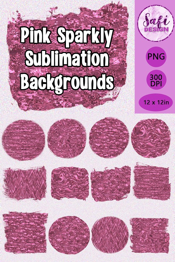 Sparkly Sublimation Backgrounds in Pink