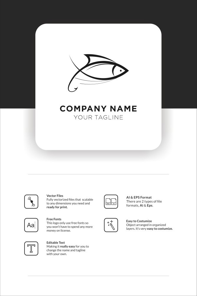 Line Fish Logo (792886)