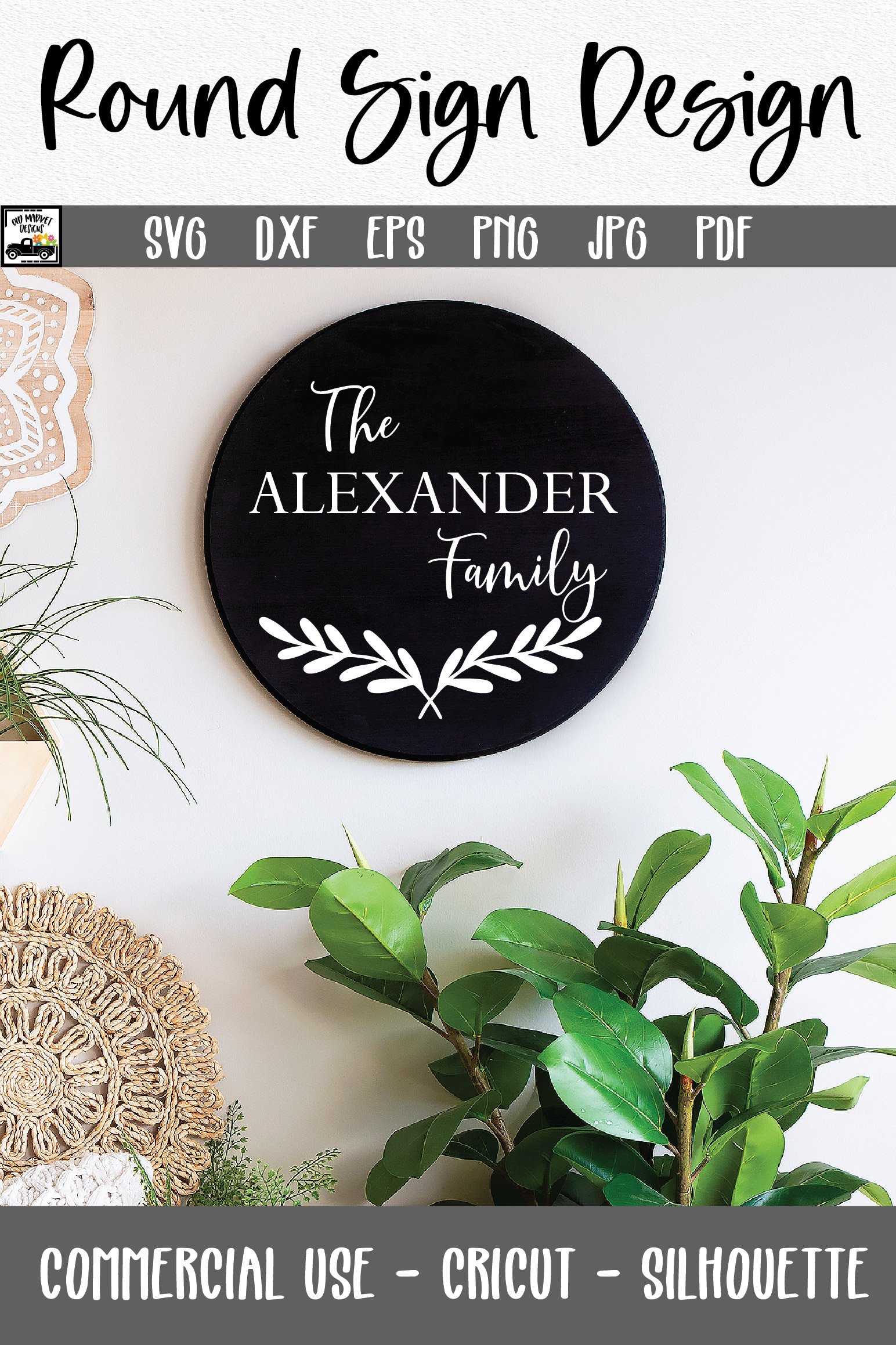 Family Name SVG File | Family Monogram Sign SVG (1372867)