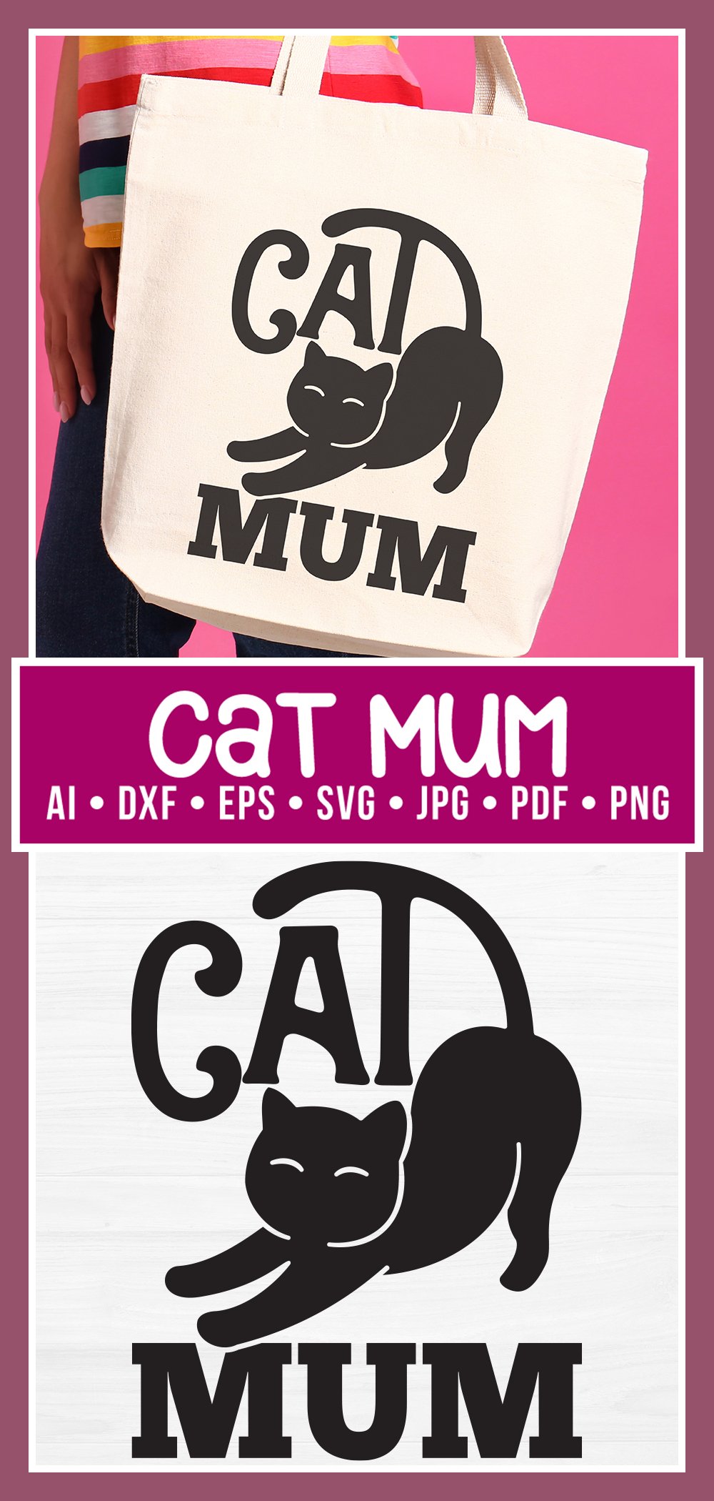 Cat Mum SVG