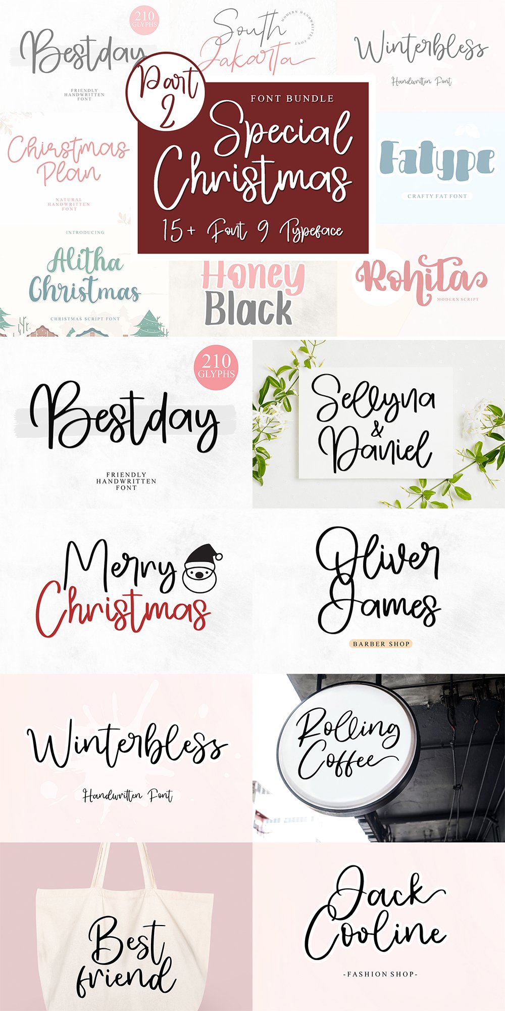 Special Christmas Fontbundle Vol.2 (2278254)