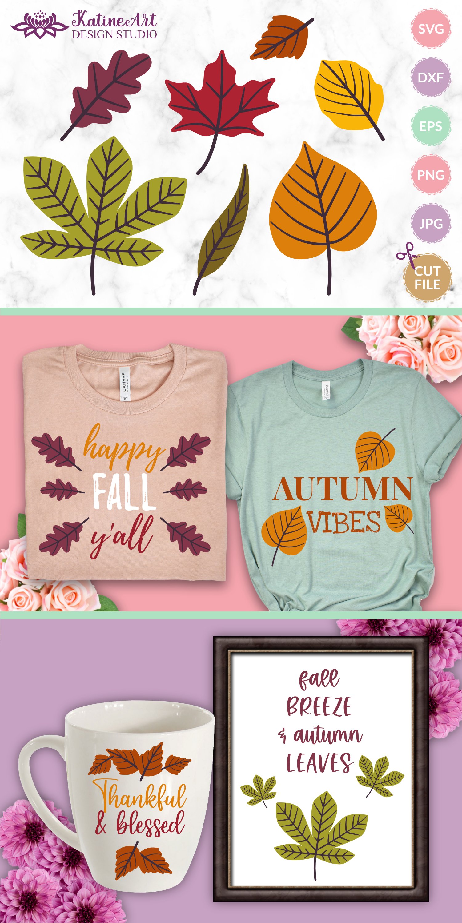 Fall Leaves svg Leaf Svg Leaves Svg Fall svg Autumn Clipart