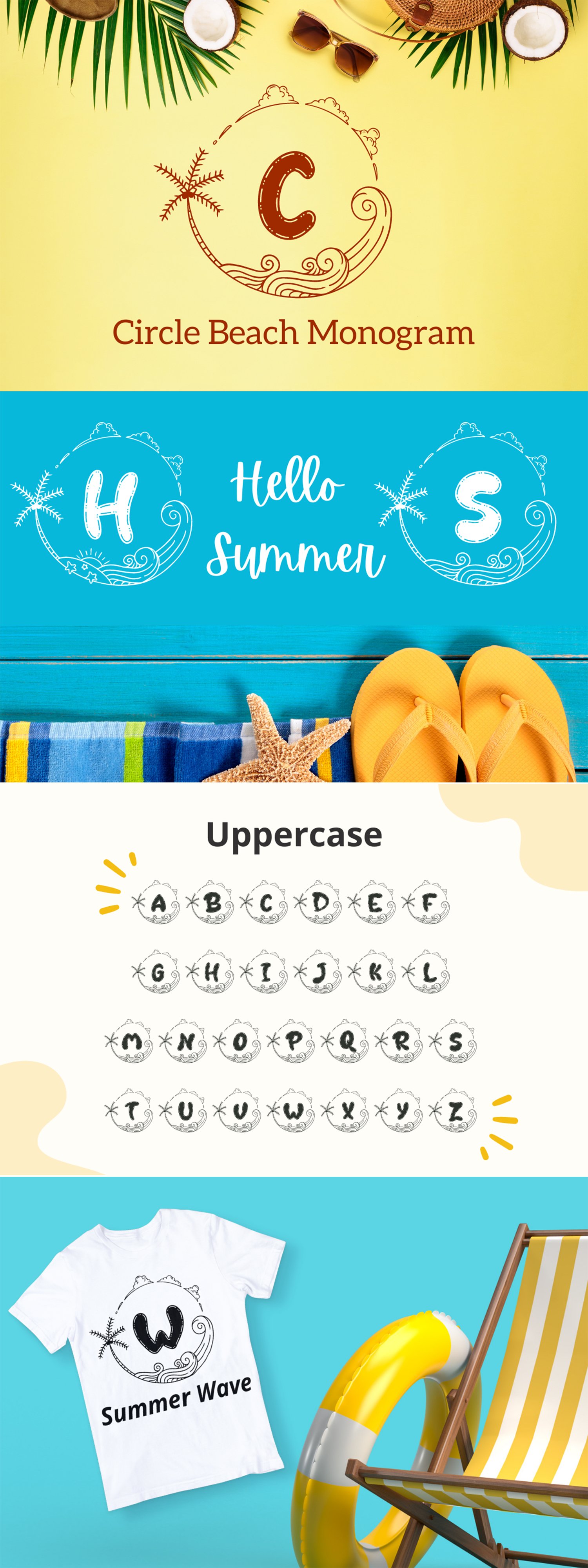 Circle Beach Monogram