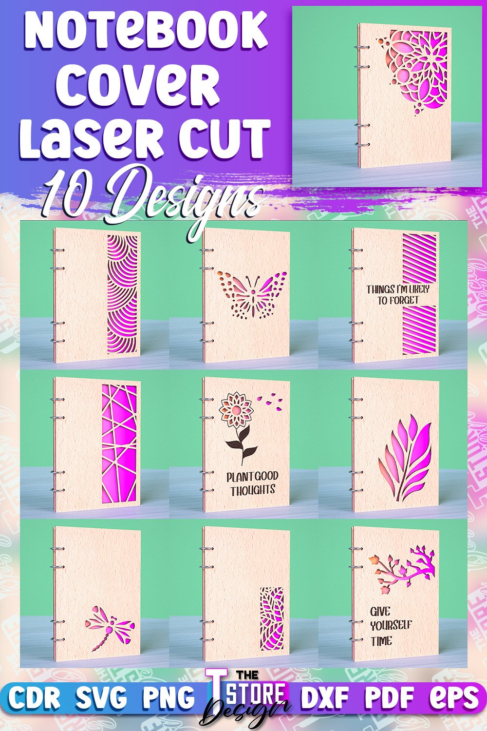 Notebook Laser Cut|Notebook Laser Cut Design|Journal Cover